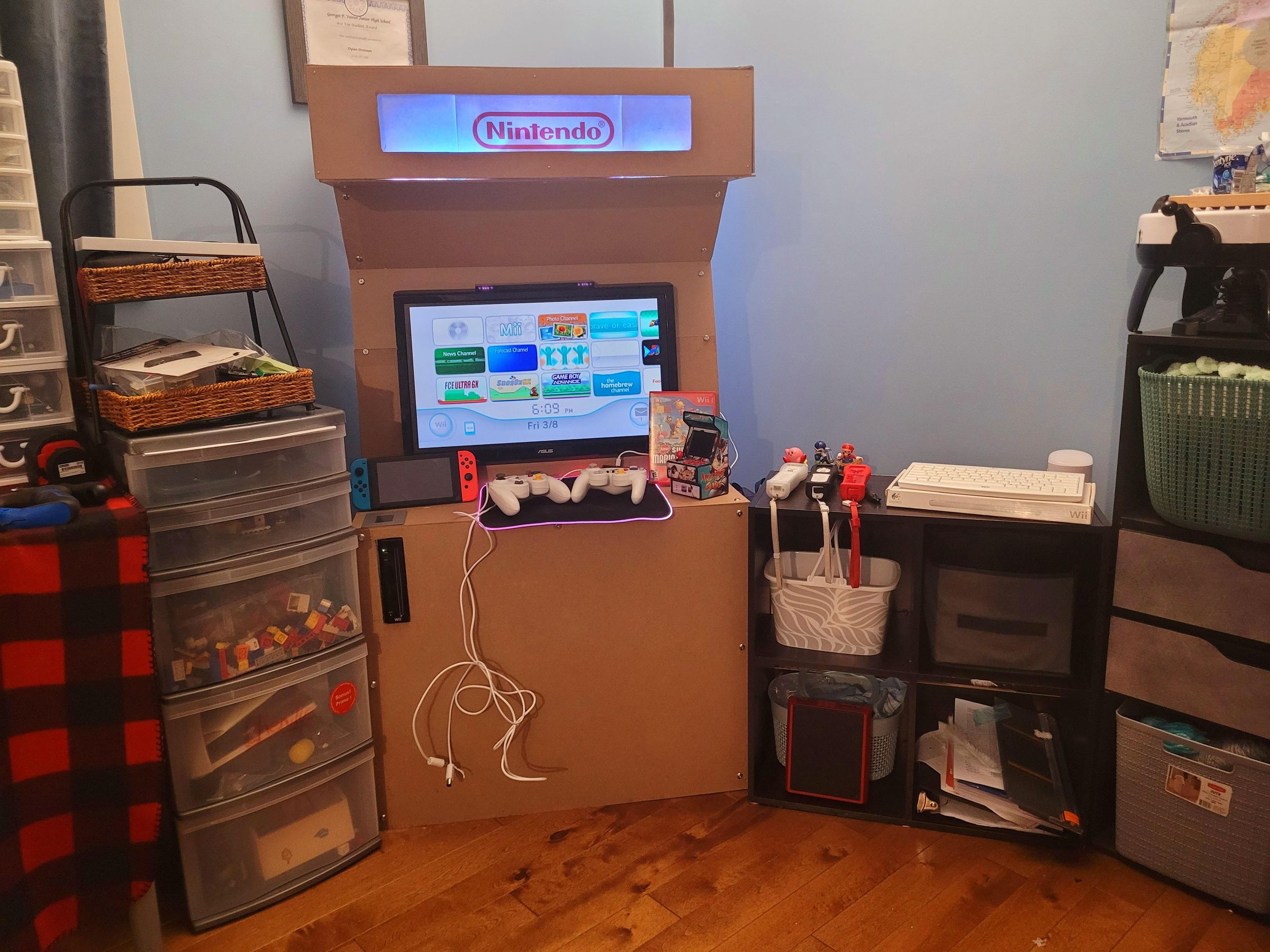 CNC Arcade Cabinet - Built From a Nintendo Wii! : 22 Steps (with ...
