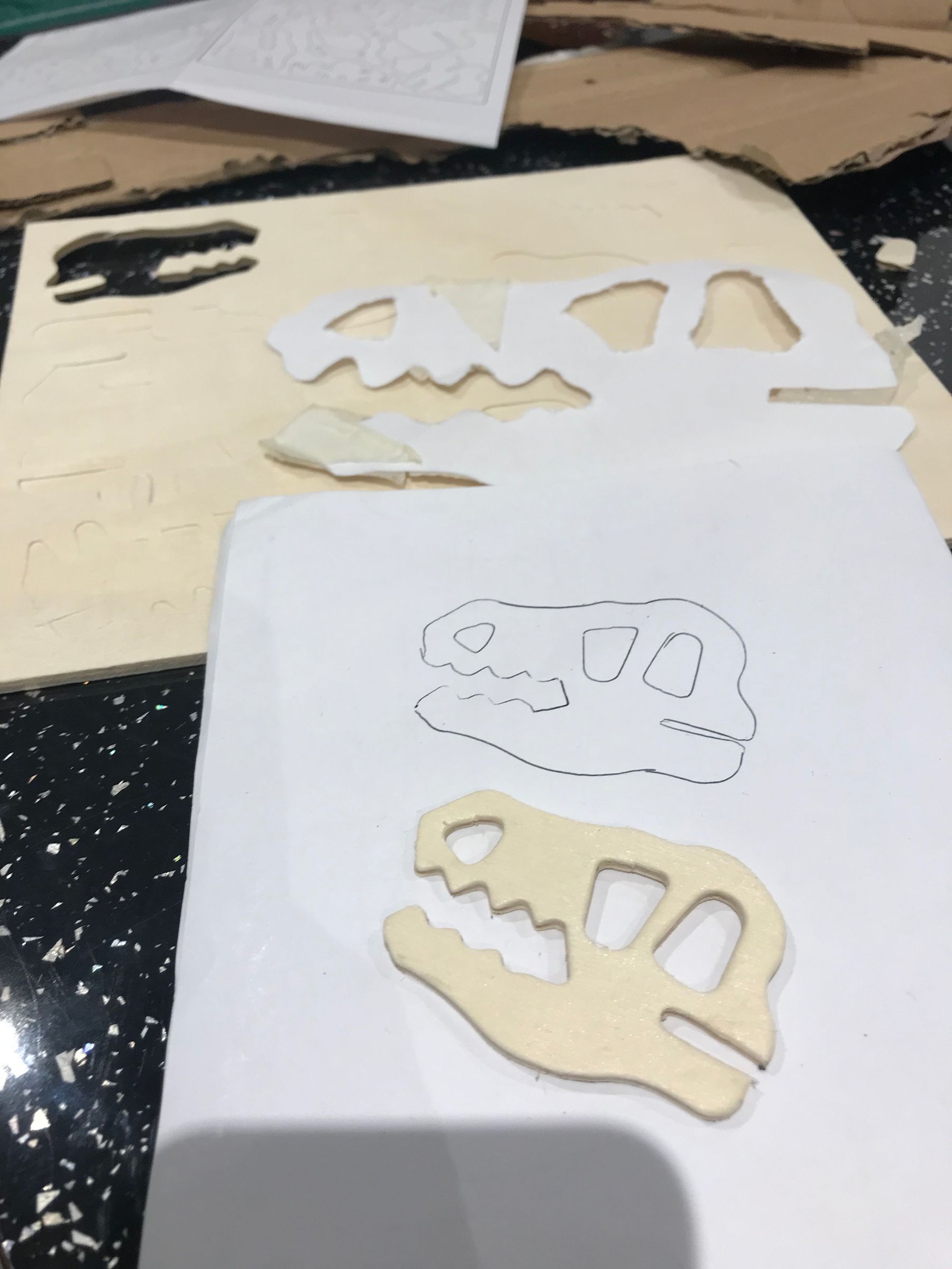 Large Cardboard Dinosaur Skeleton : 5 Steps - Instructables