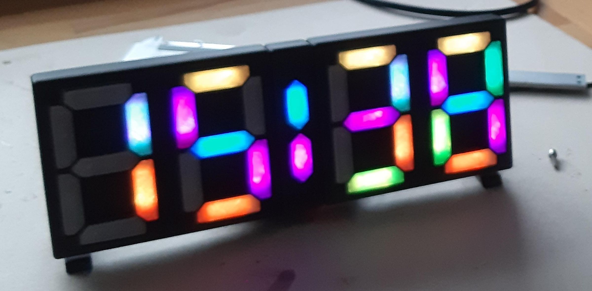 7 Segment Clock - Small Printers Edition : 9 Steps (with Pictures ...
