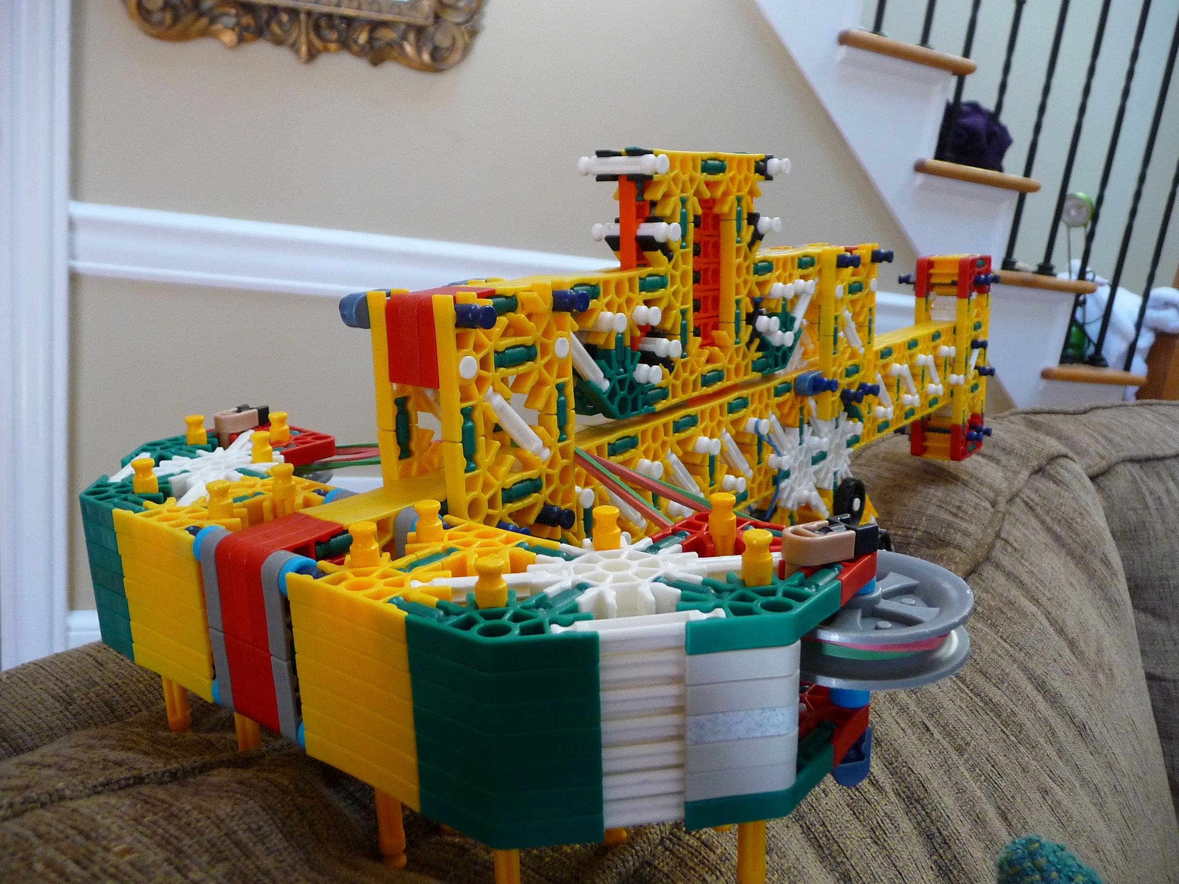 Knex Magazine Fed Crossbow - Instructables