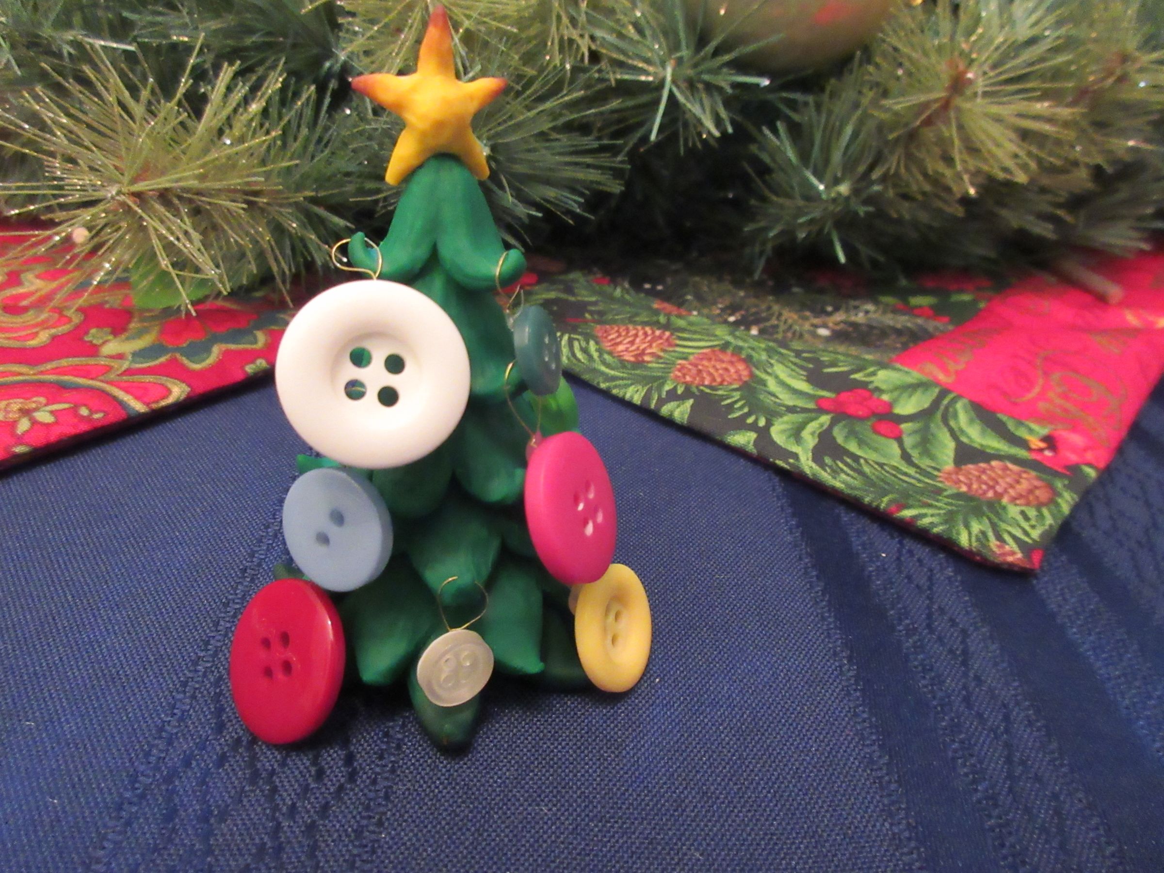 Polymer Clay Christmas Tree With Hanging Ornaments : 10 Steps (with ...