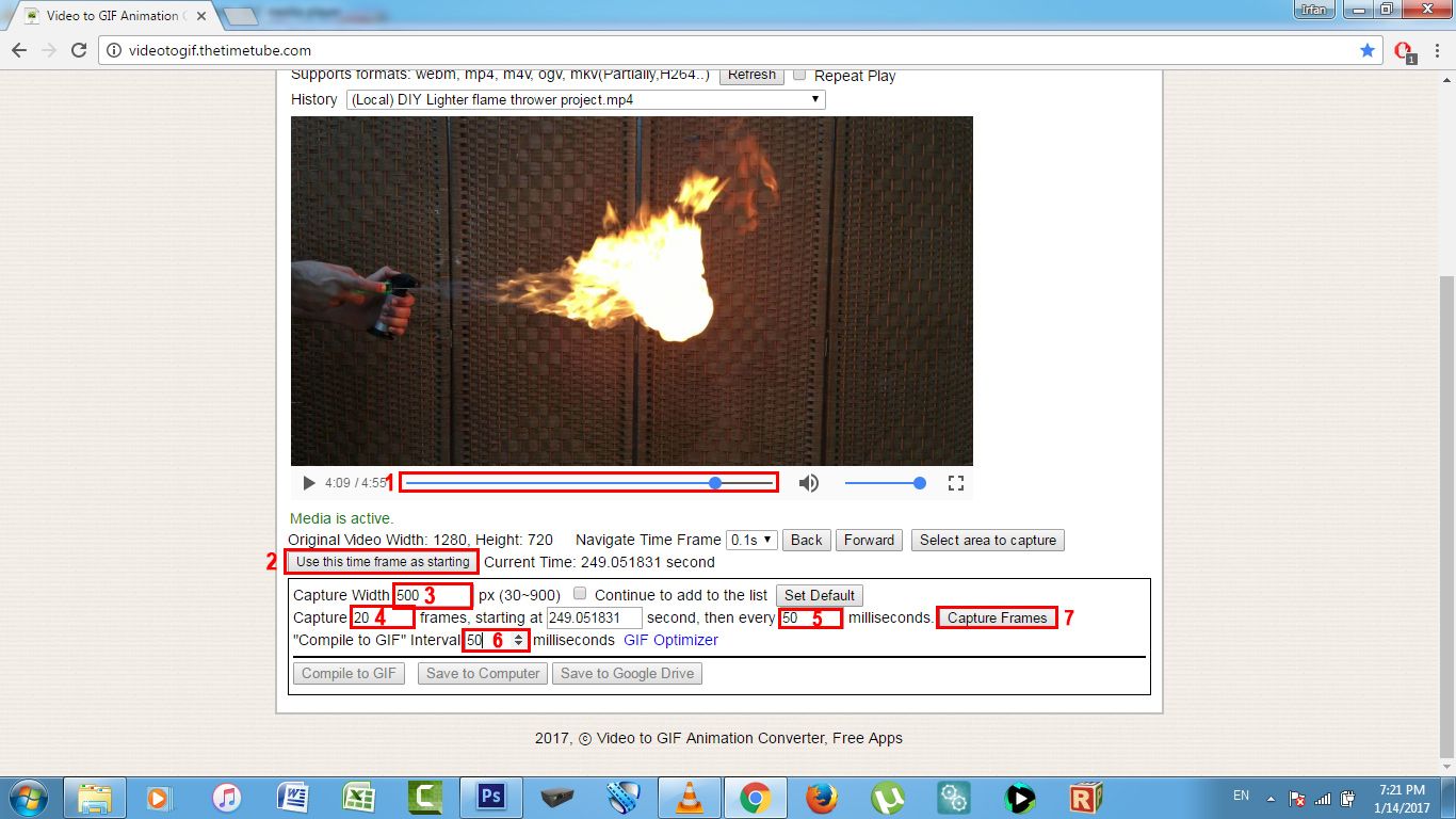 How to Make & Upload Animated GIF to Instructables (Video) : 3 Steps ...