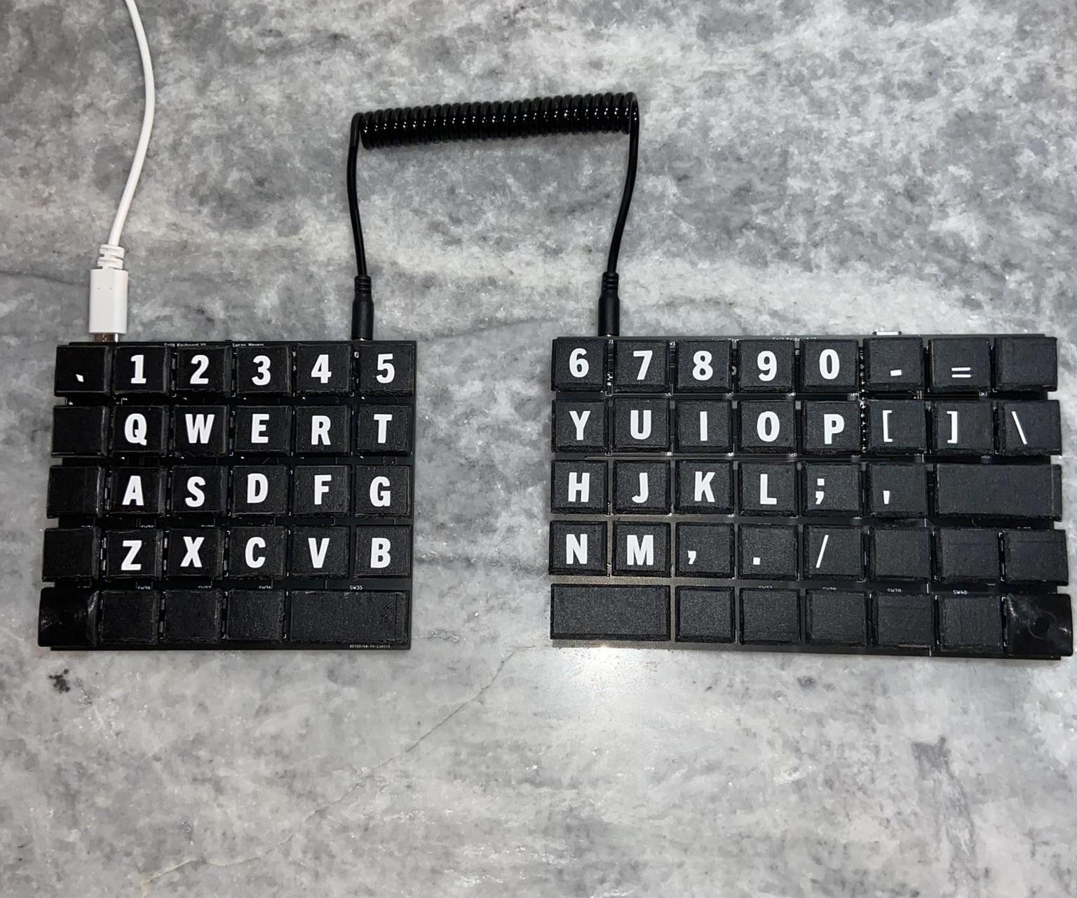 Split Mechanical Low Profile Keyboard Using Arduino Pro Micro : 6 Steps ...