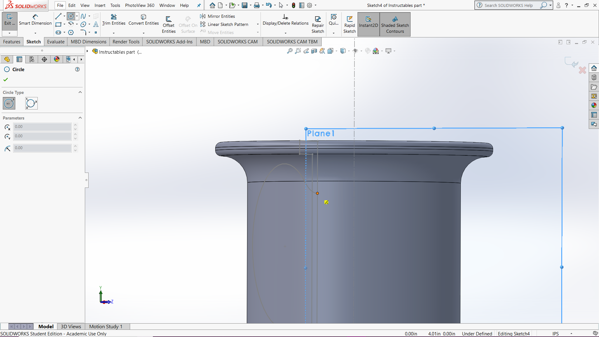 Differentiating Between the Sweep and Loft Commands on Solidworks 2020 ...