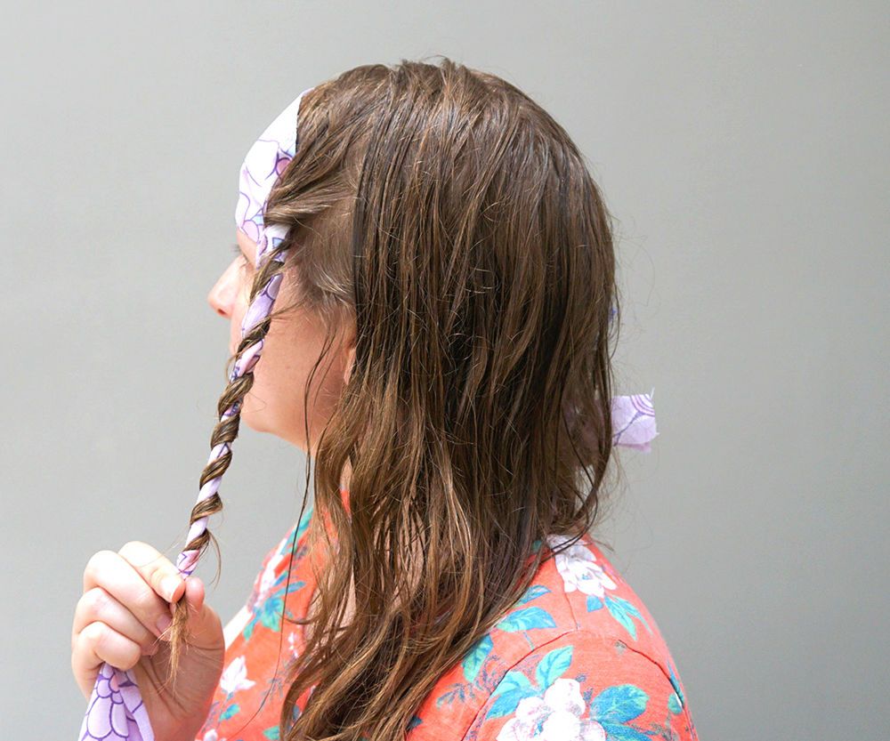How to Make Rag Rolls | Curl Your Hair Without Heat | 2 Options ...