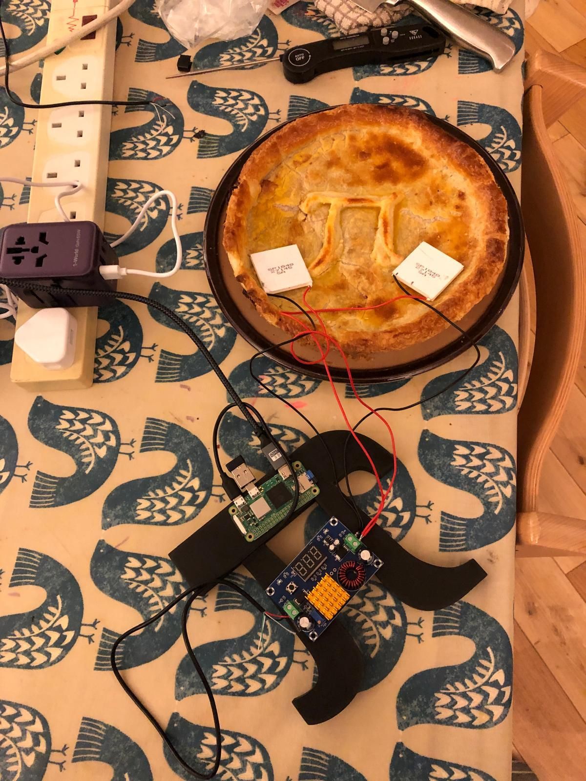 Generating Digits of Pi on a Raspberry Pi, Powered by a Pi Decorated ...