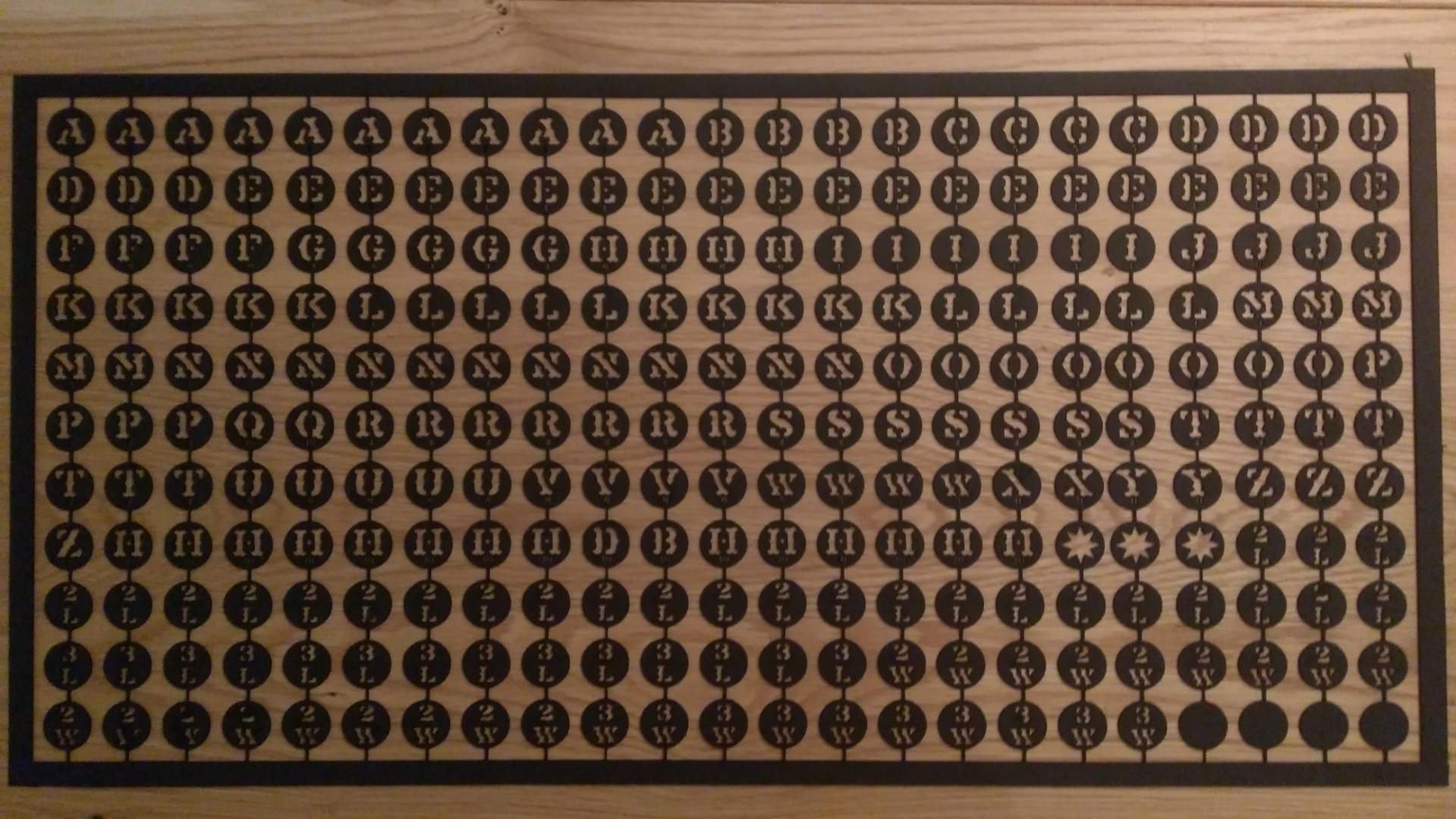 Scrabble Tiles With Laser Cutter : 5 Steps - Instructables