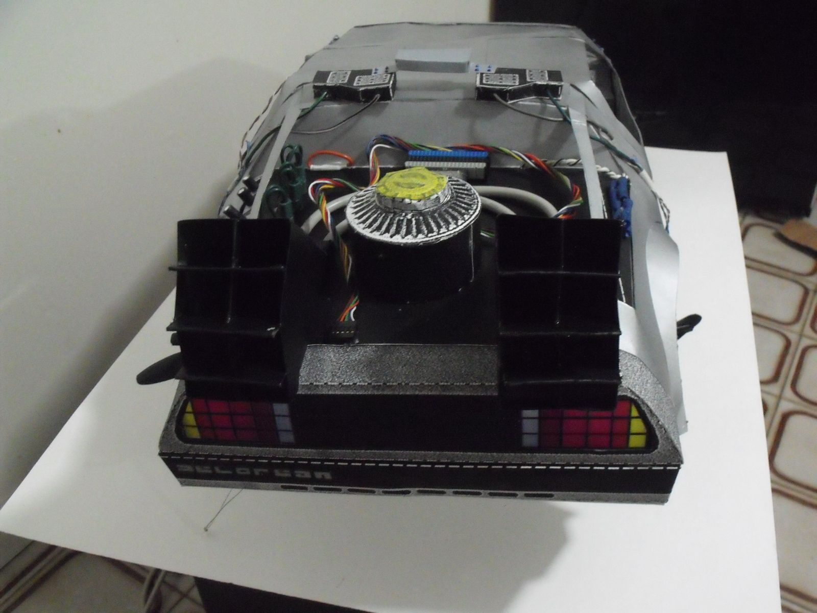 Paper Flying RC Back to the Future Delorean (made of Paper) (with ...