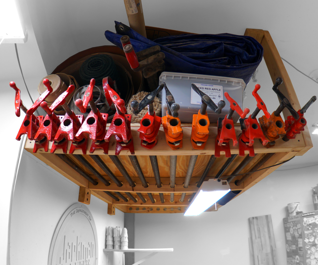 Floating Garage Storage Loft & Clamp Rack : 9 Steps (with Pictures ...
