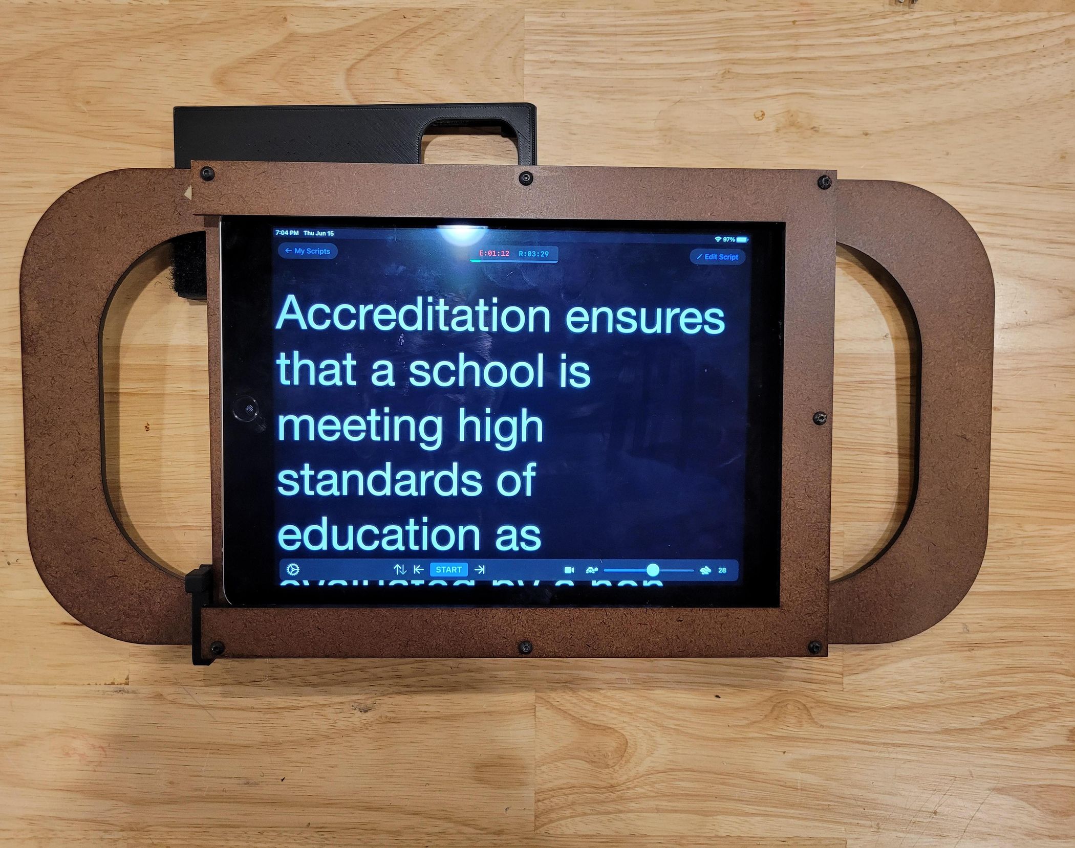 The Mobile Teleprompter : 7 Steps (with Pictures) - Instructables