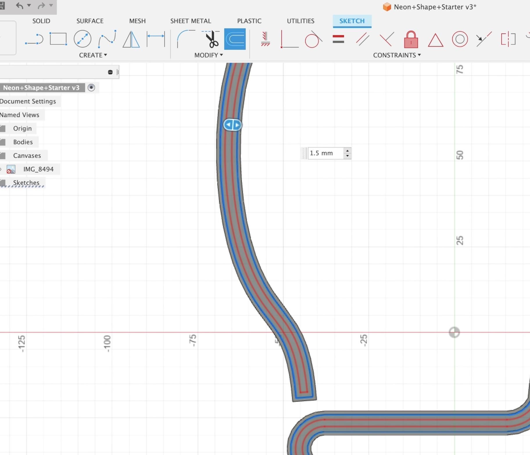 Designing Your Own Desktop LED Neon Shapes in Fusion 360 : 16 Steps ...