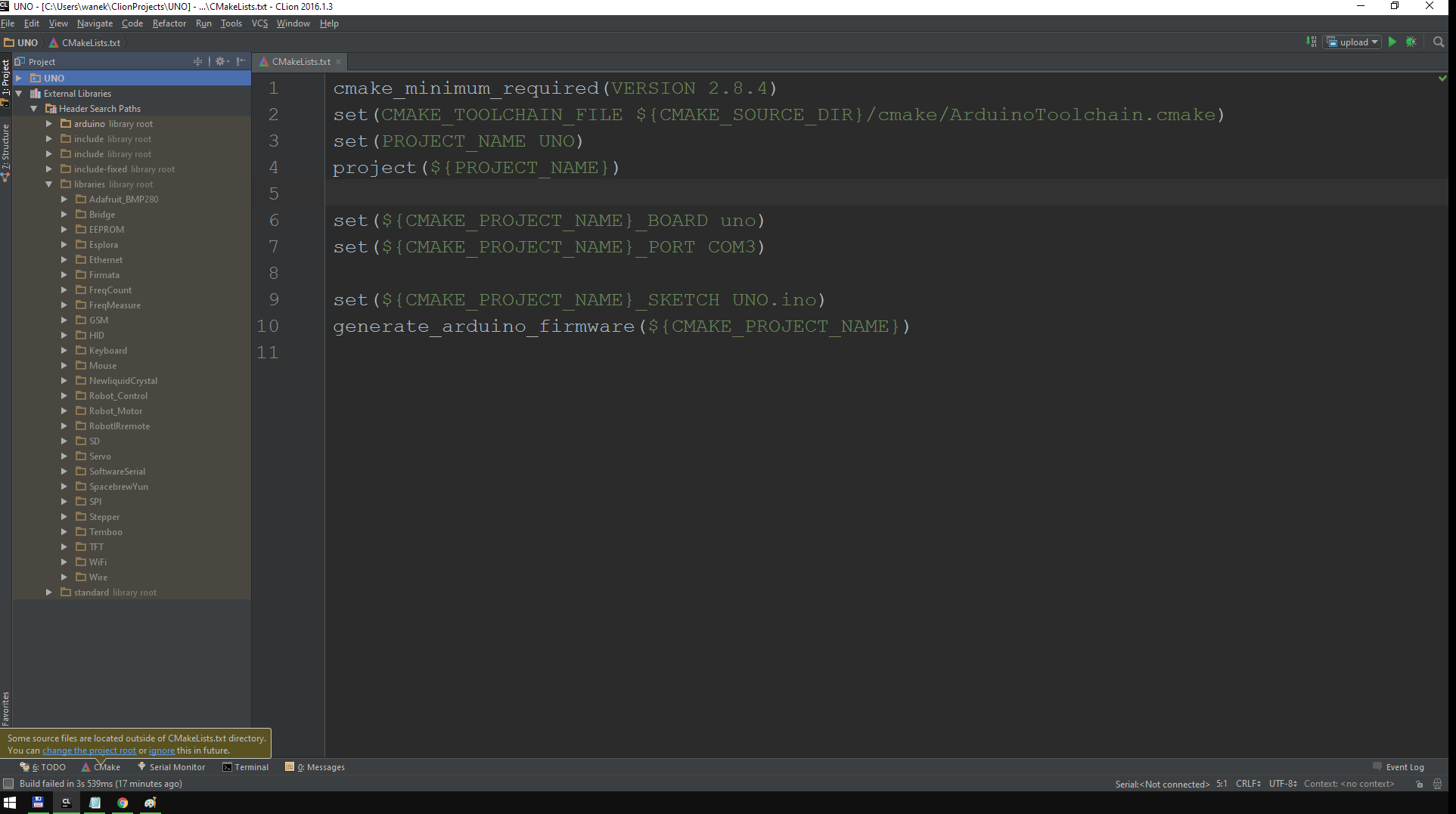 Setup JetBrains Clion for Arduino Development : 5 Steps - Instructables