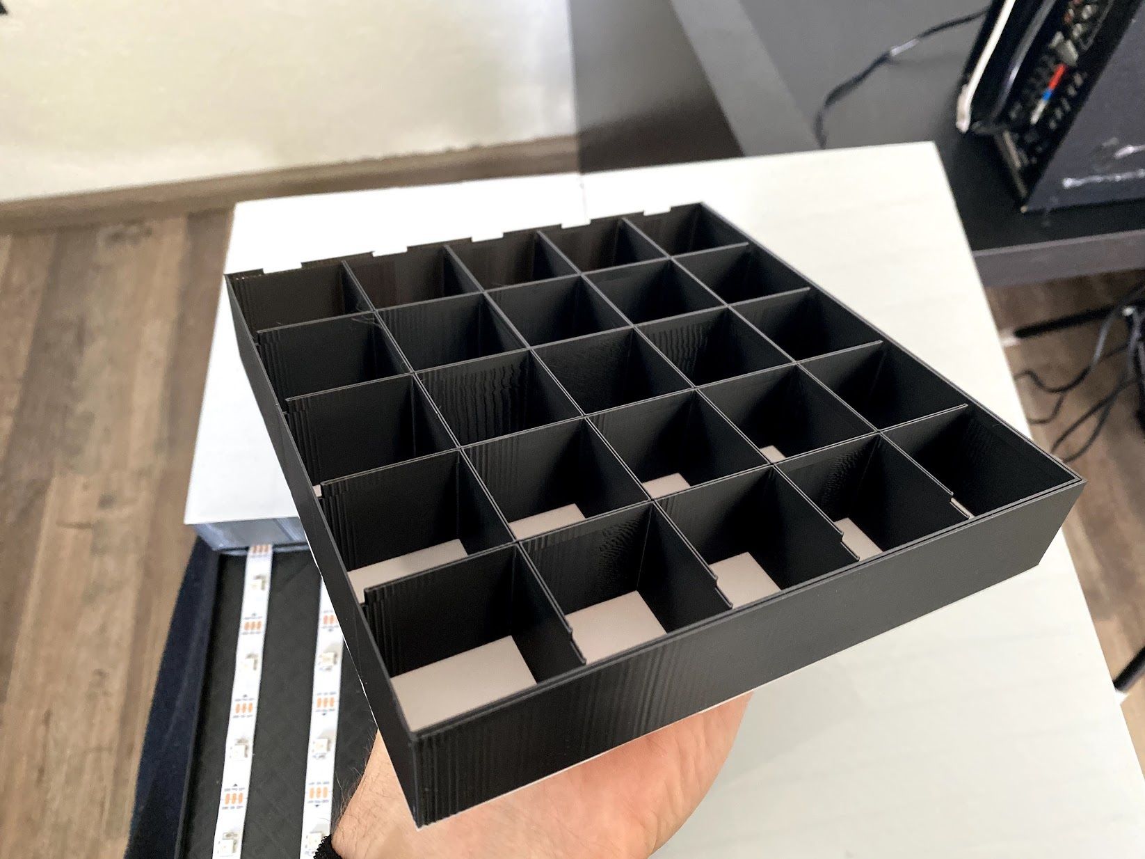 10x10 RGB Matrix (3D-Printed) With Adalight Protocol : 7 Steps ...