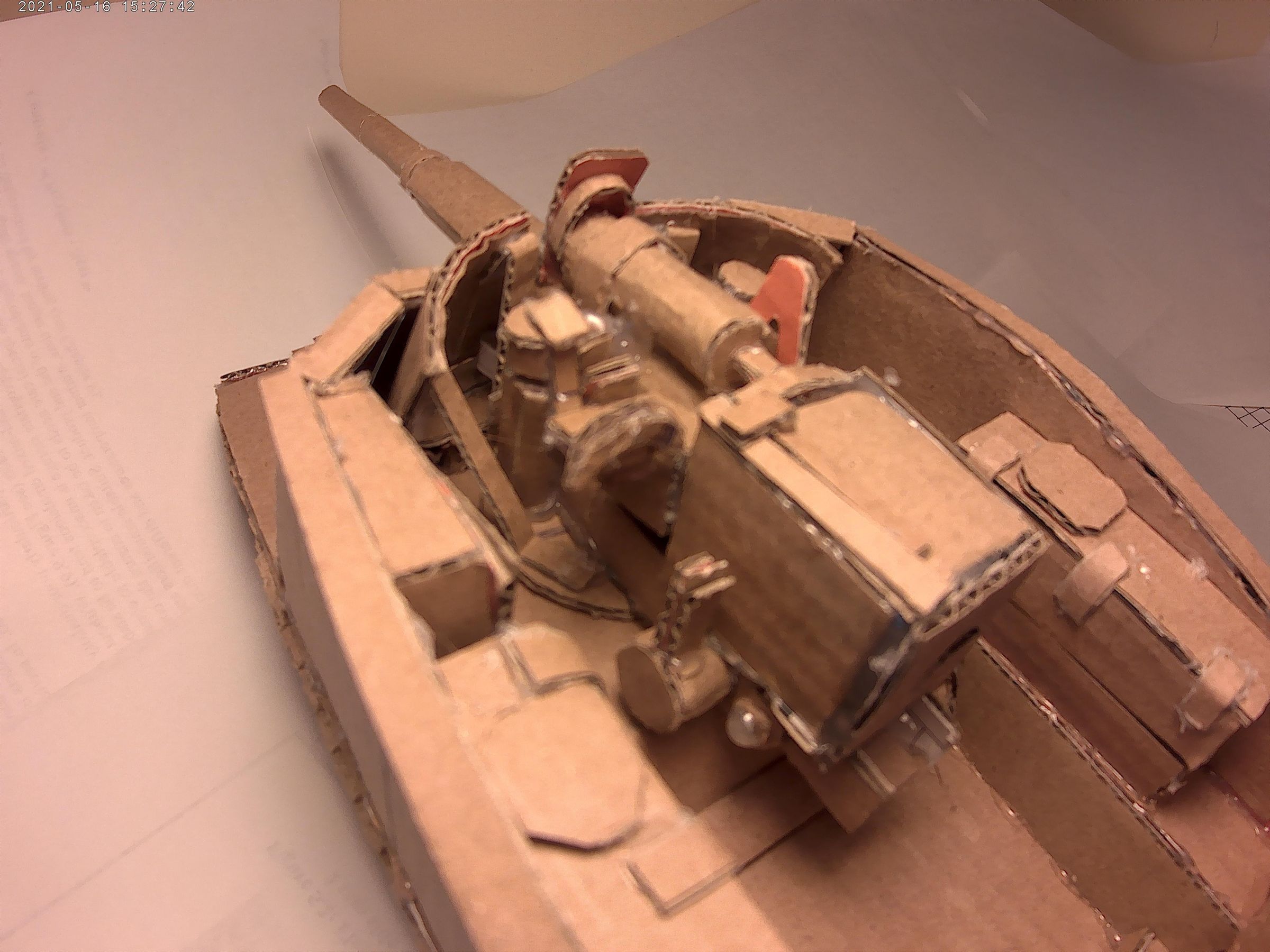 Cardboard Nashorn Tank Destroyer Model : 5 Steps - Instructables