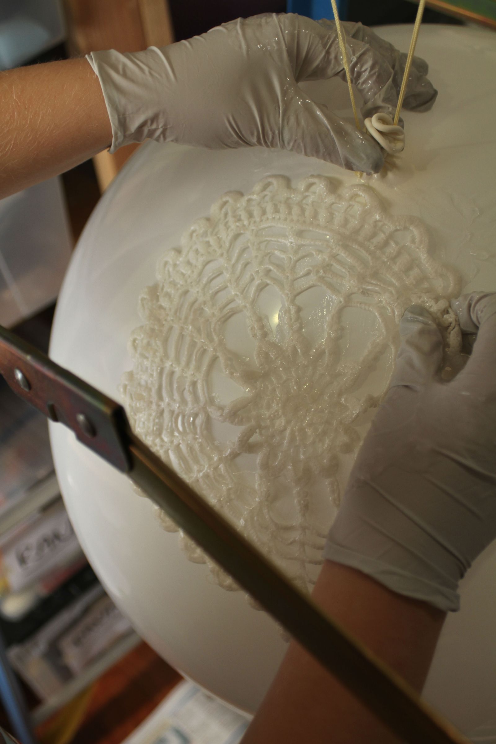 Doily Lamp : 3 Steps (with Pictures) - Instructables