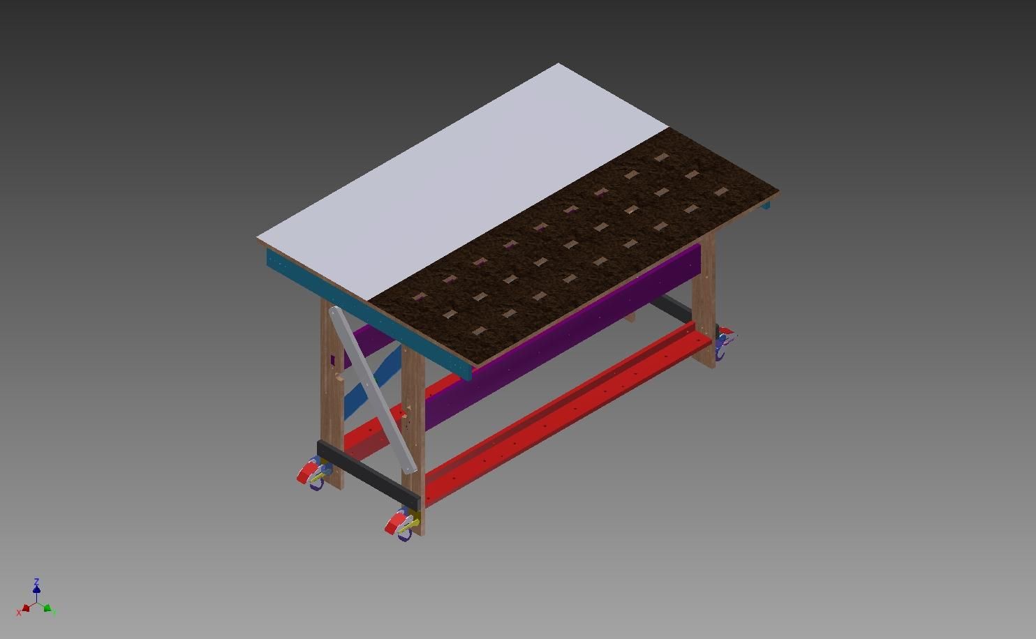 Workbench X - a Foldable Workbench Into a Garage or Workshop : 6 Steps ...