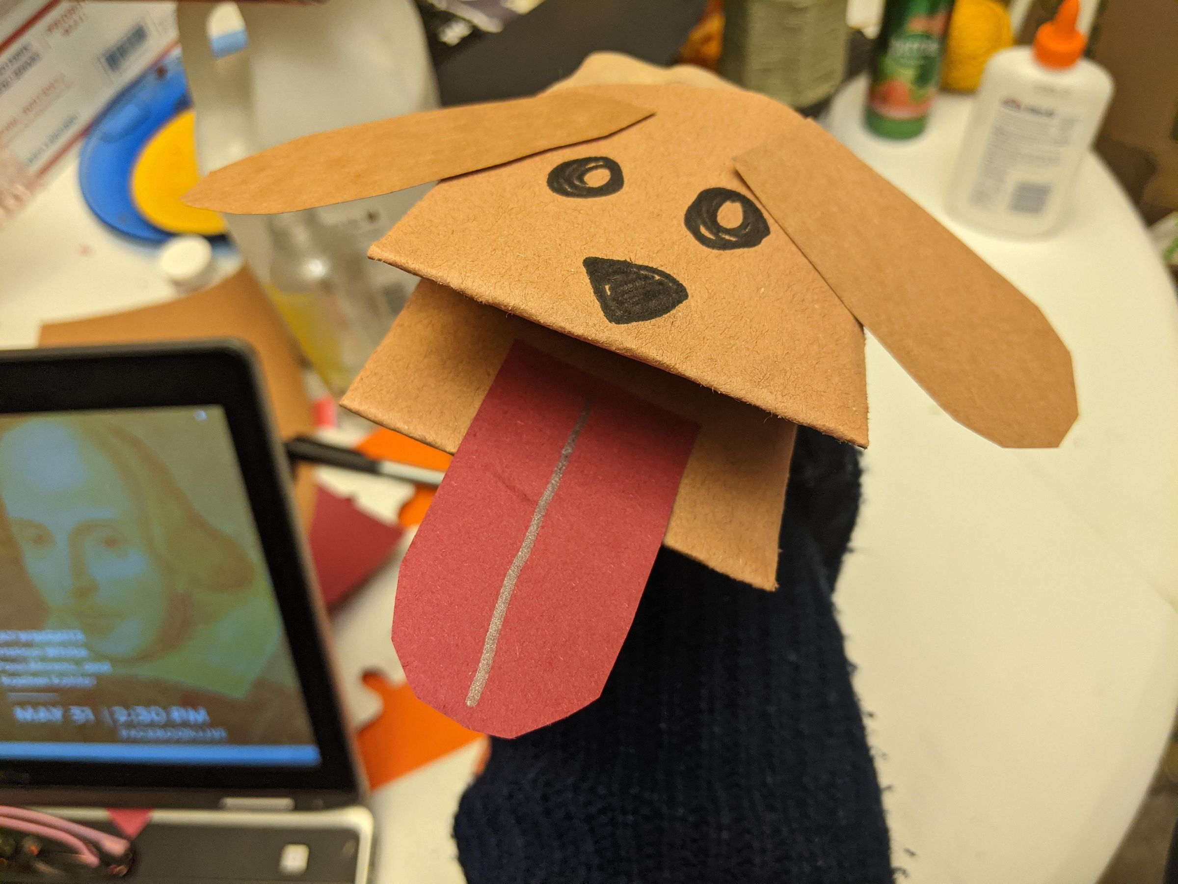 Paper Dog Puppet : 6 Steps - Instructables