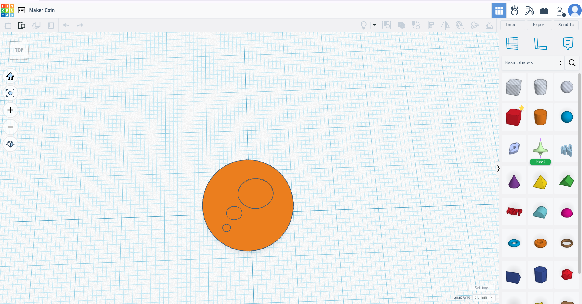 How to Design on TinkerCAD: Maker Coin : 6 Steps - Instructables