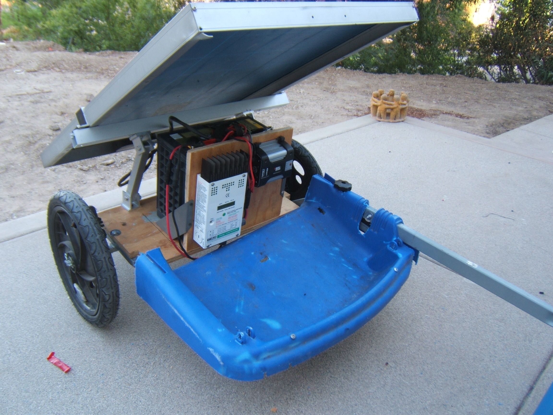 Portable Solar Generator on a Bike Trailer for Burning Man : 4 Steps ...