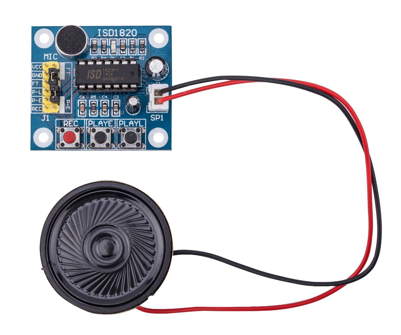 KY-008 Laser Module X Laser Detector X ISD1820 Voice Recording Module ...