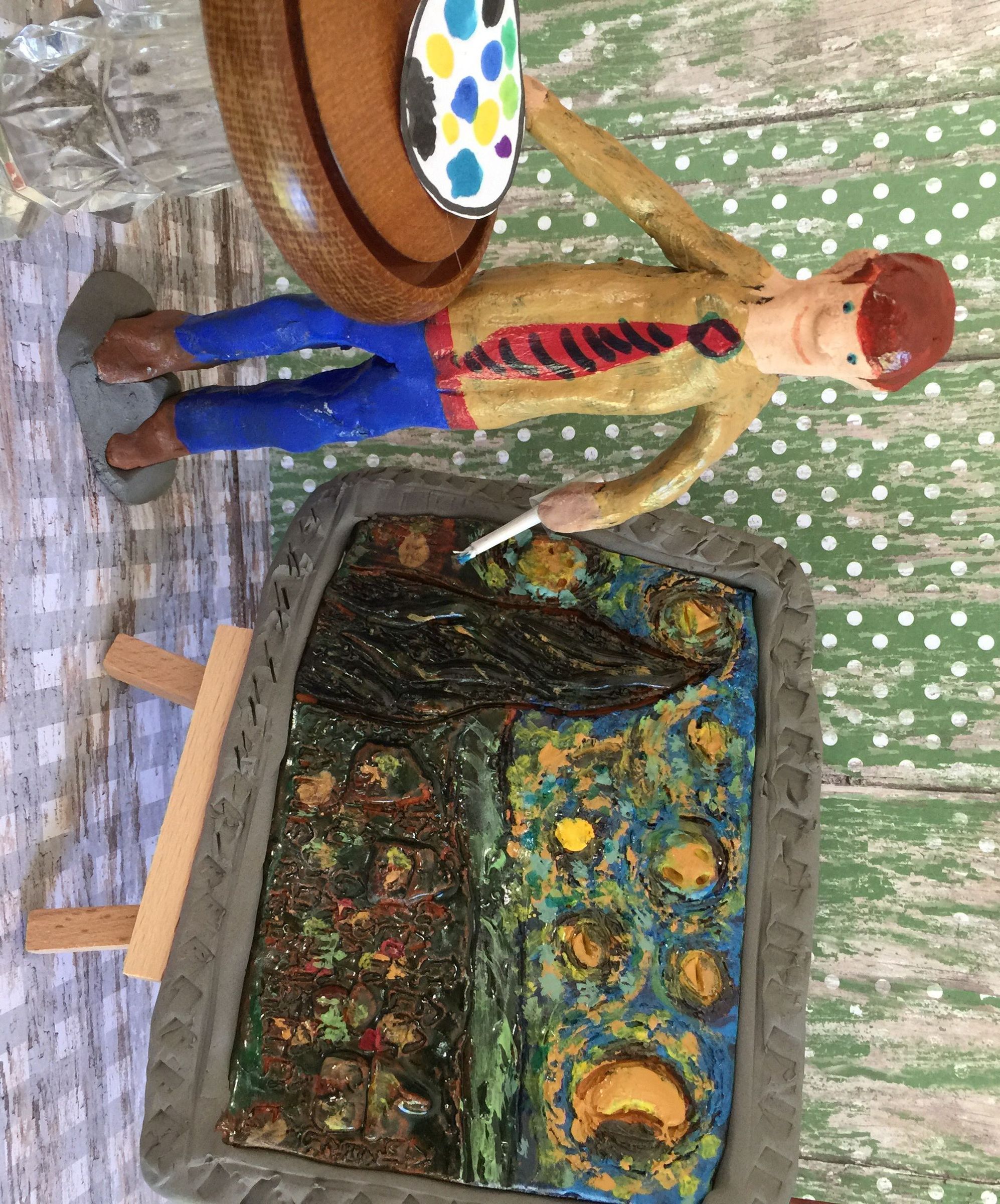 Red Georgia Clay- Van Gogh and the Starry Night : 6 Steps (with ...