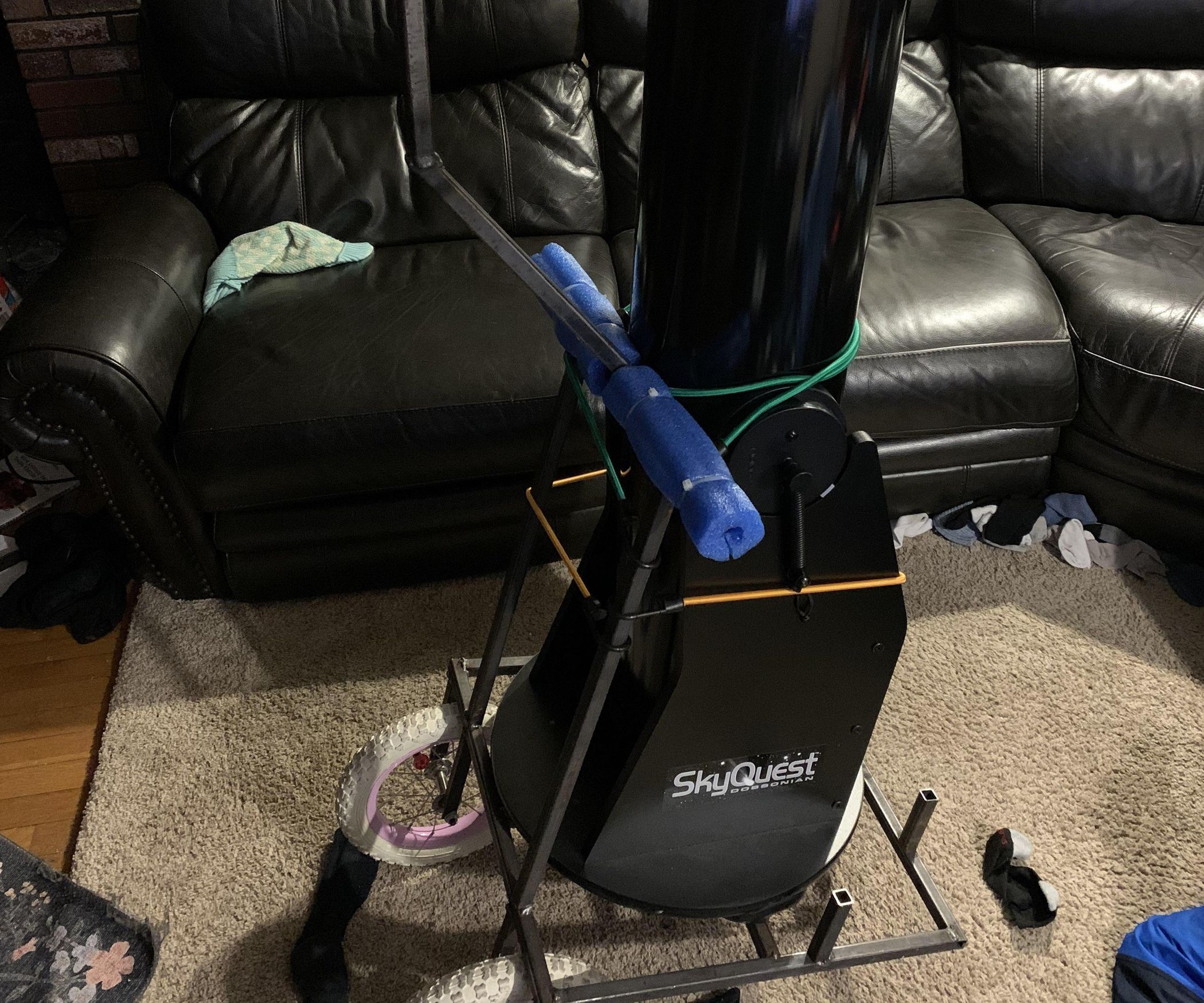 Large Dobsonian Telescope Trolly That Can Go Up Stairs : 7 Steps ...