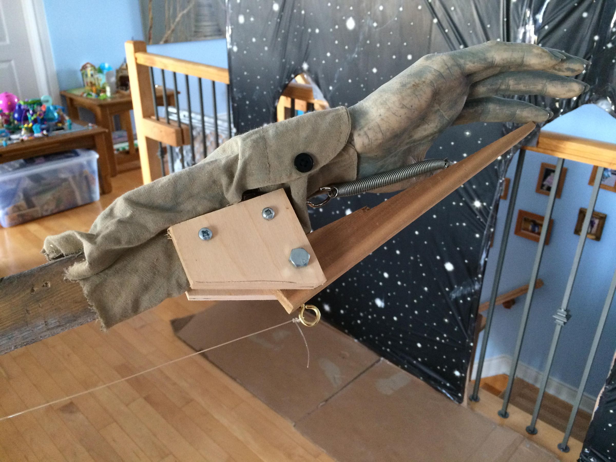 Social Distancing Zombie Hand Halloween Candy Dropper - Instructables