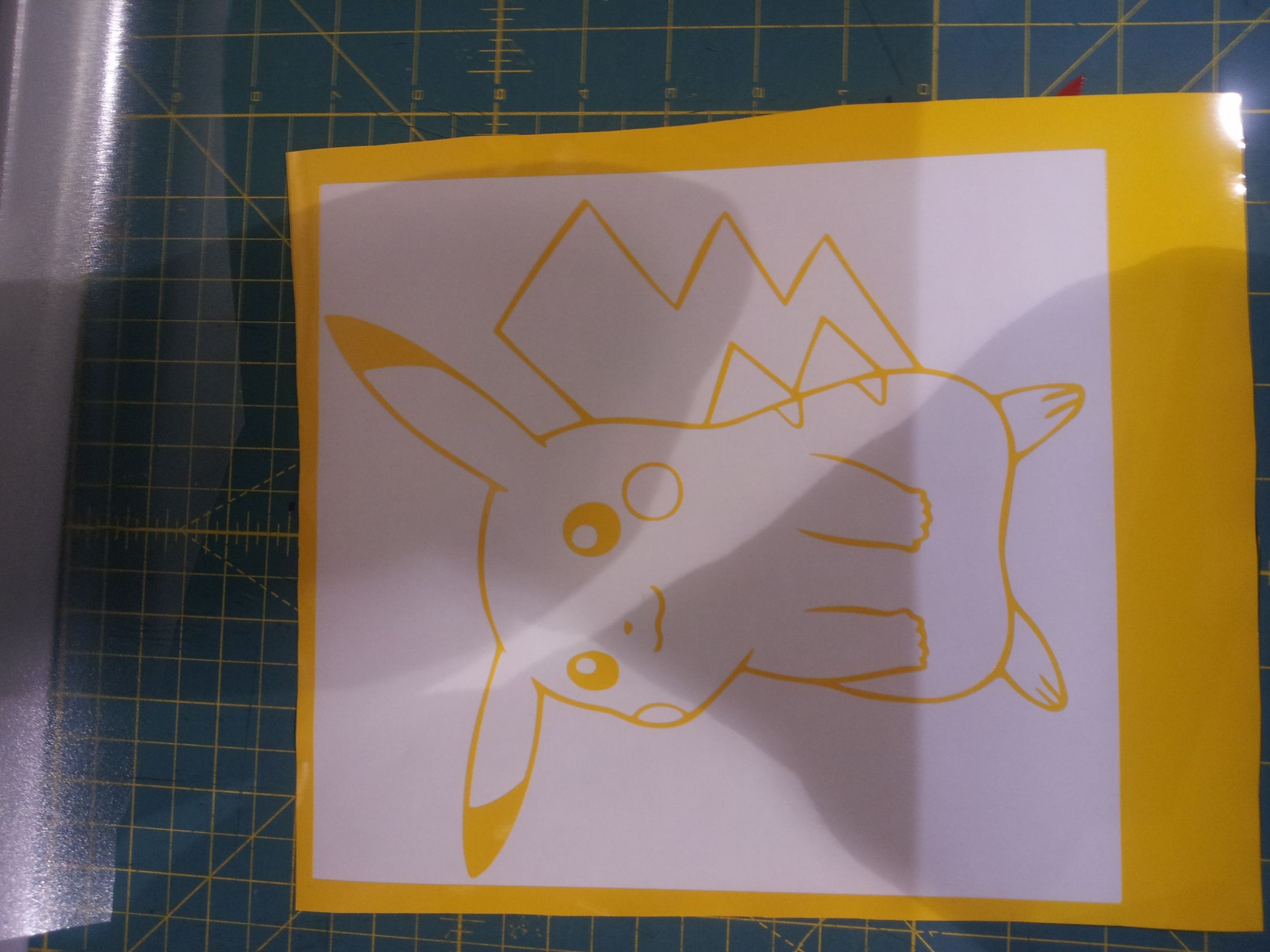 How to Make a Pikachu Vinyl Sticker : 3 Steps - Instructables