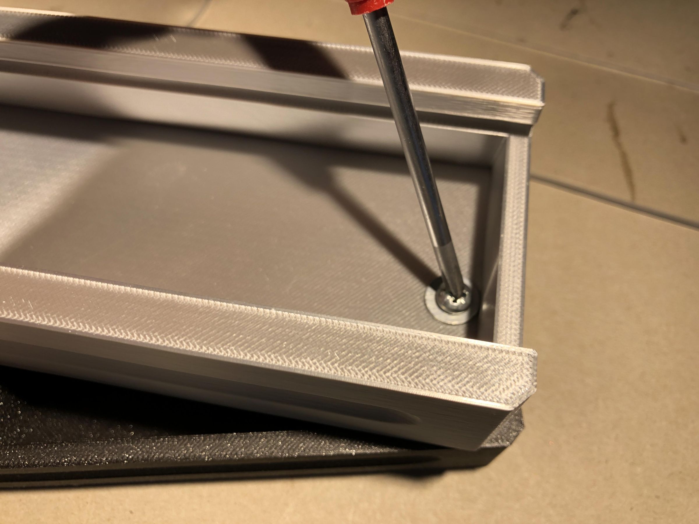 Pencil Box - Two Levels - Sliding Cover Lock - 3D Printed : 3 Steps ...