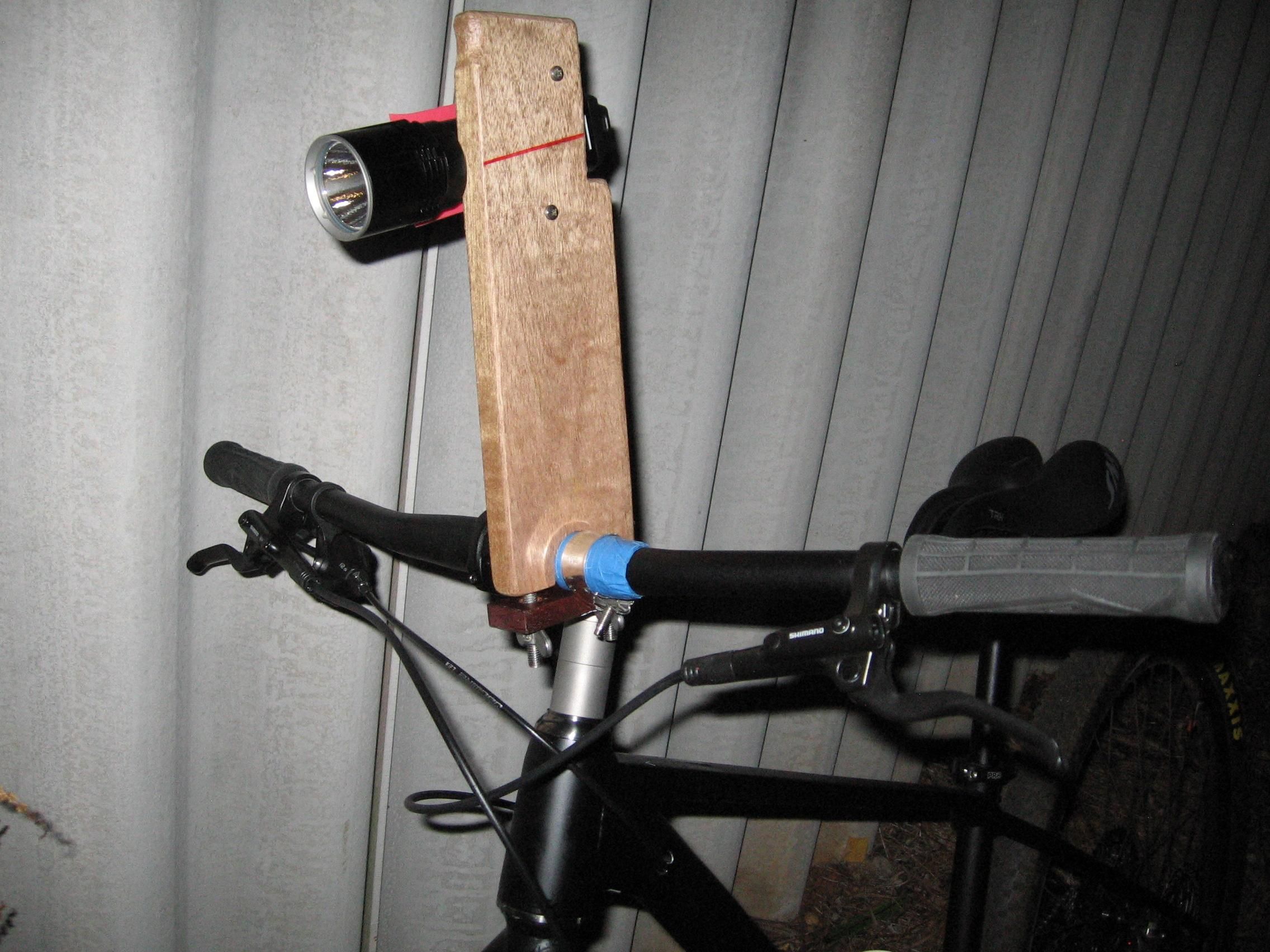 Bike Flashlight Mount With Angle Adjustment - Instructables