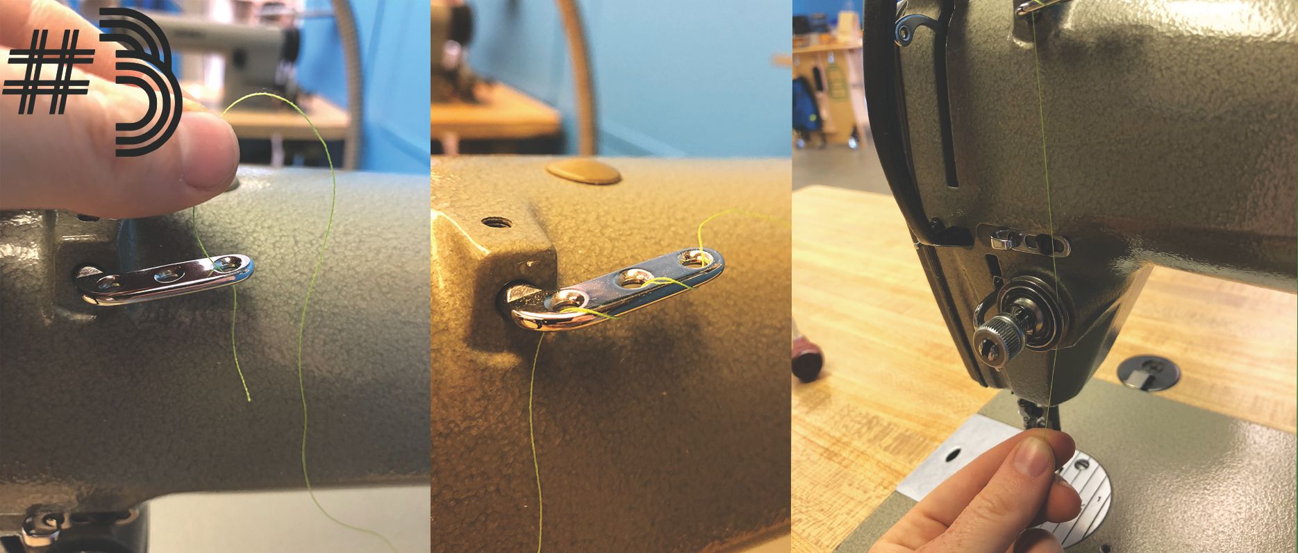 How to Thread a Juki Industrial Sewing Machine : 8 Steps (with Pictures ...