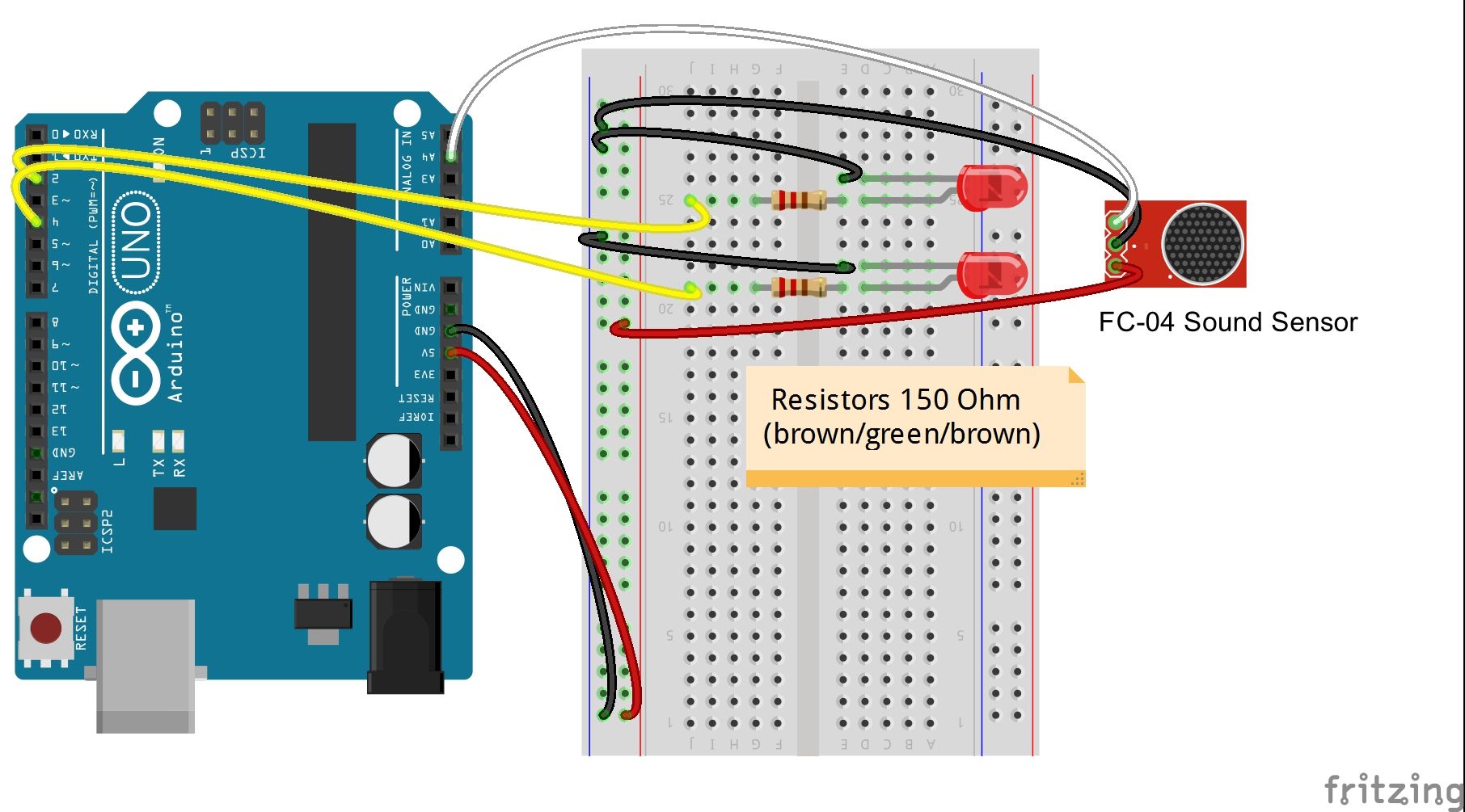 Simple FC-04 Sound Sensor Demo : 3 Steps - Instructables