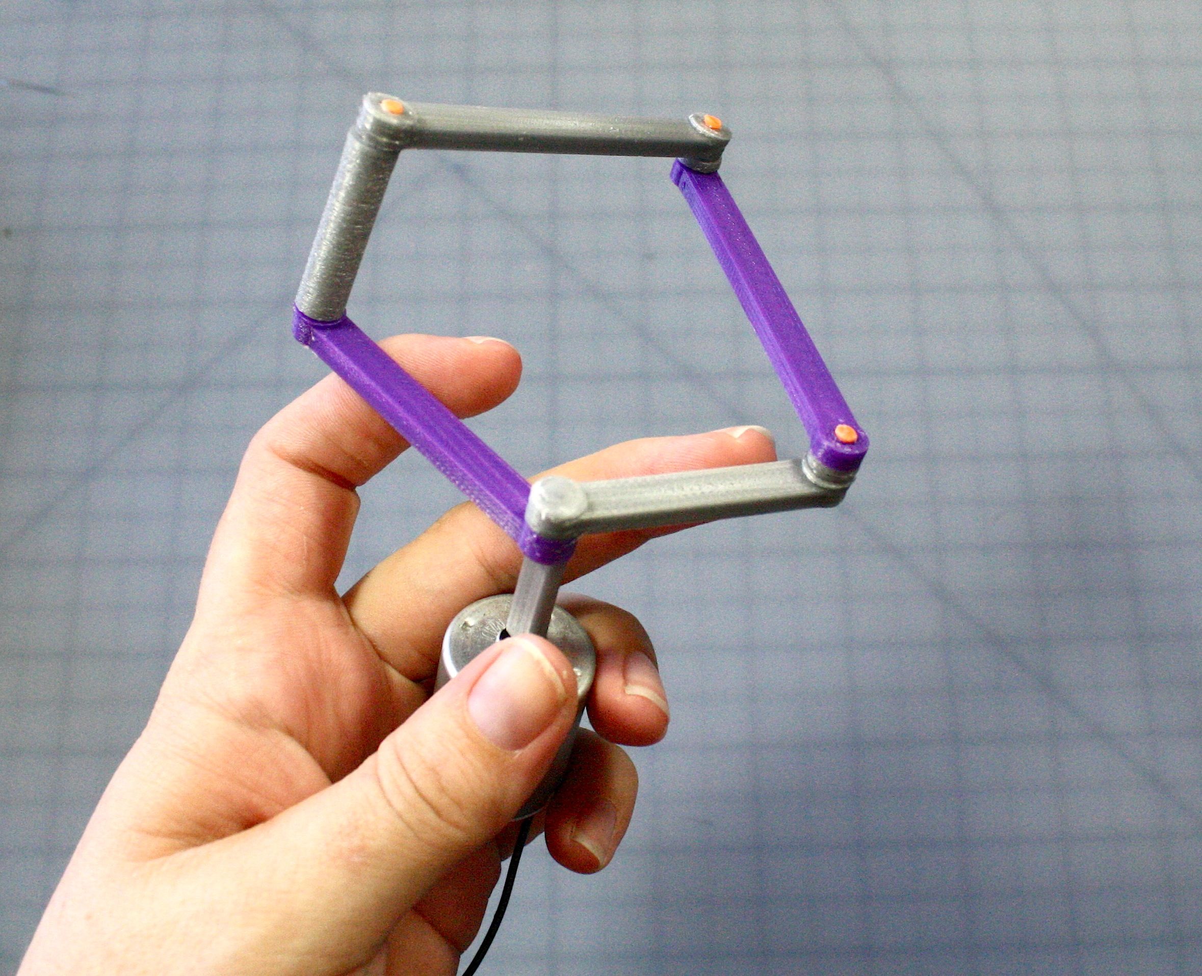 Mechanical Art Bots: Four-Bar Linkage Mechanism : 8 Steps (with ...