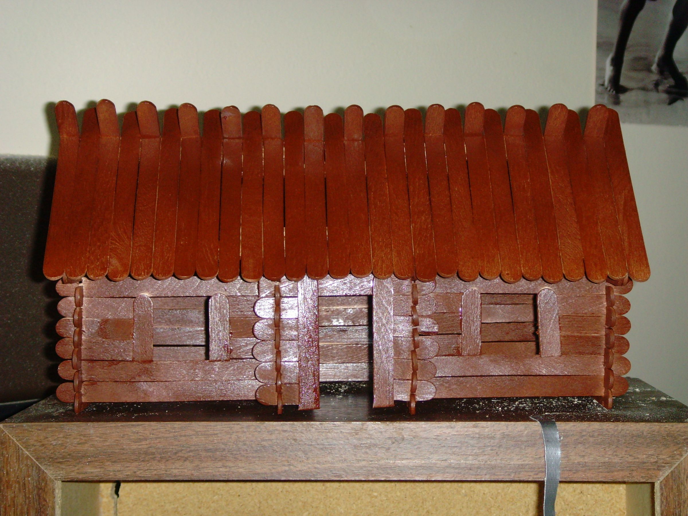 Lincoln Sticks: Popsicle Stick Log Cabins : 8 Steps (with Pictures ...