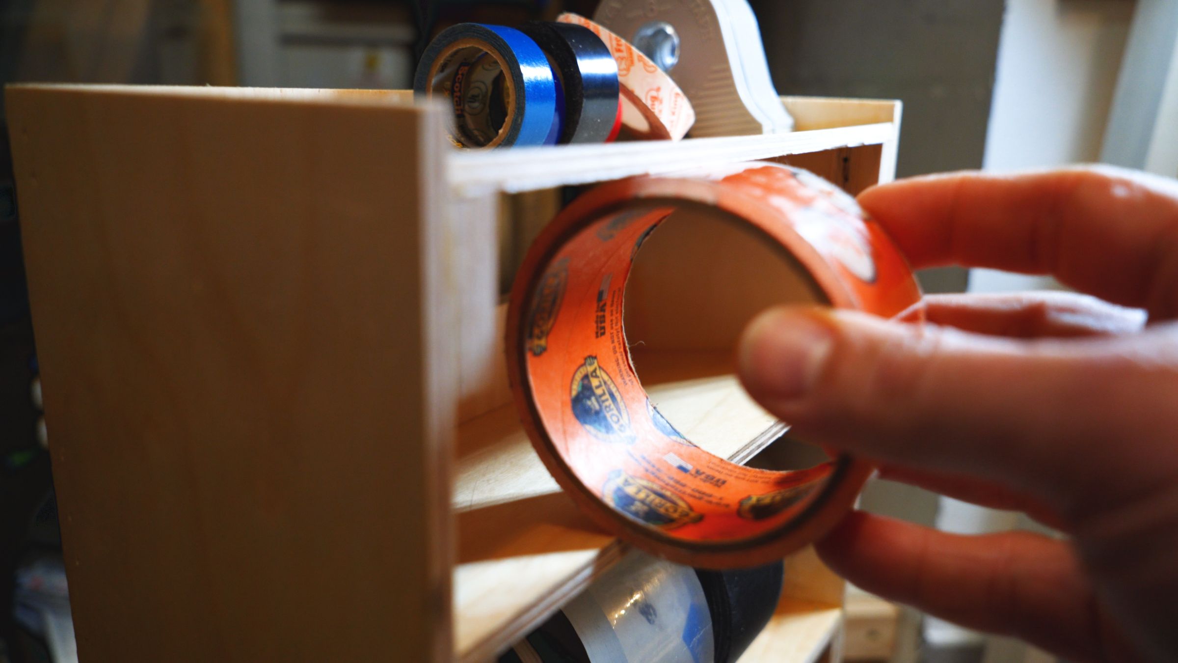 Super Simple Tape-Roll Storage Rack : 10 Steps (with Pictures ...