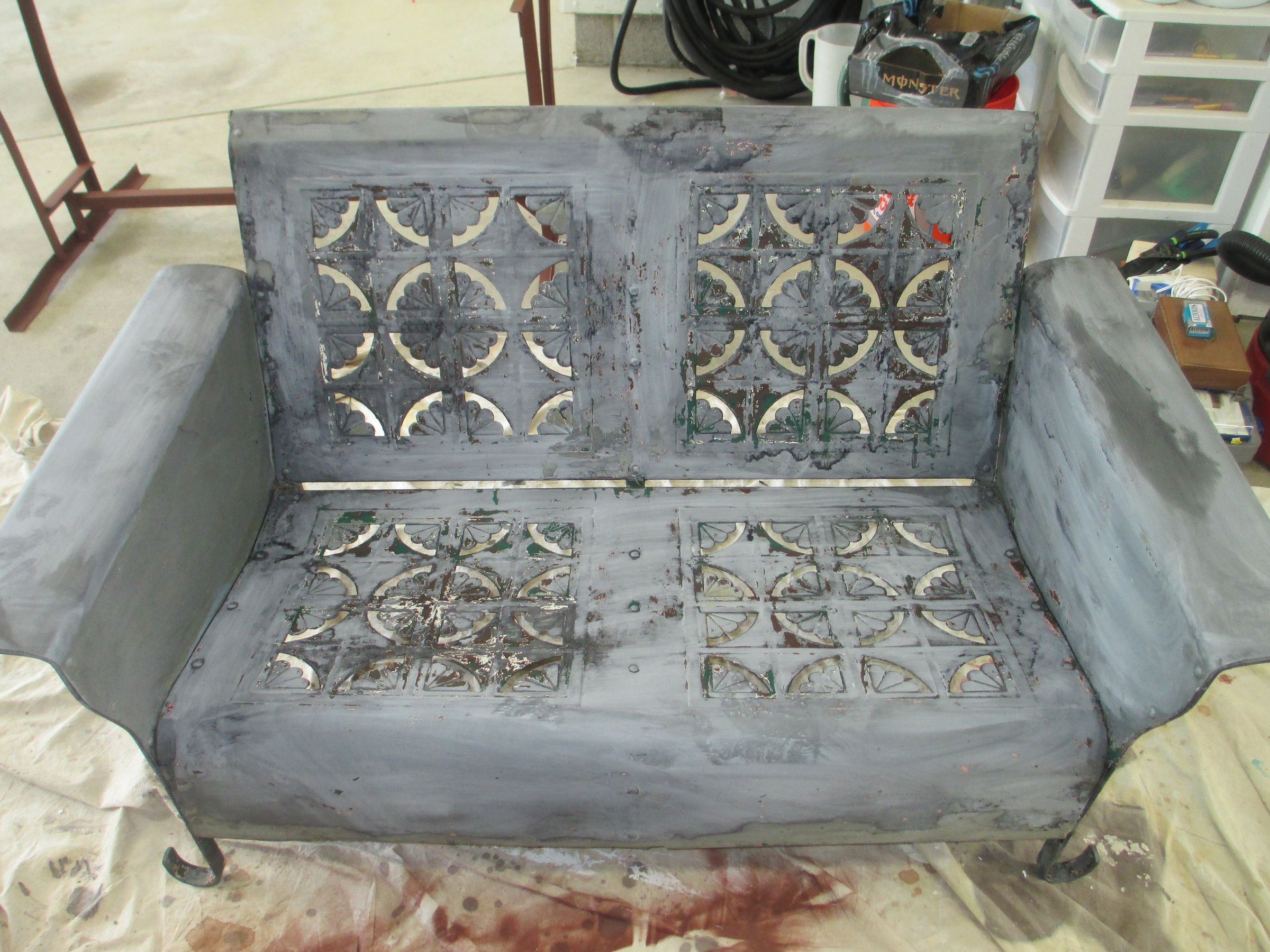 Vintage Metal Glider Refurbished : 10 Steps (with Pictures) - Instructables