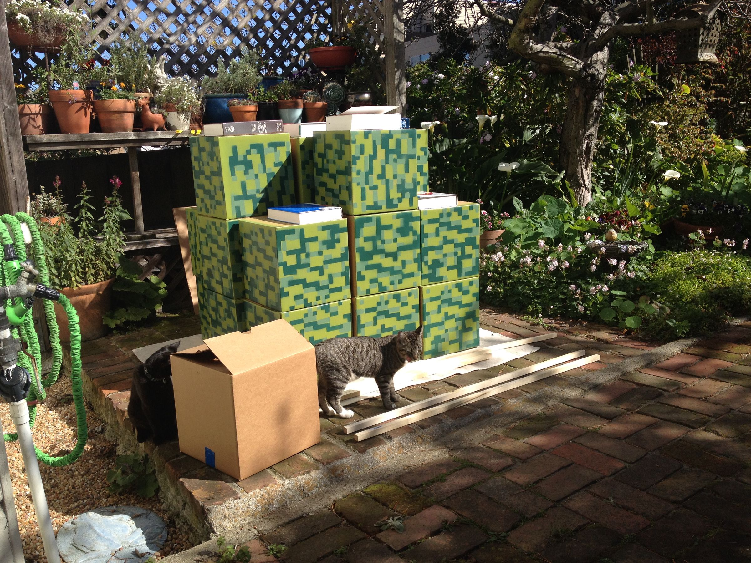 Cardboard 8-bit Tree - in the MineCraft Style : 7 Steps (with Pictures ...