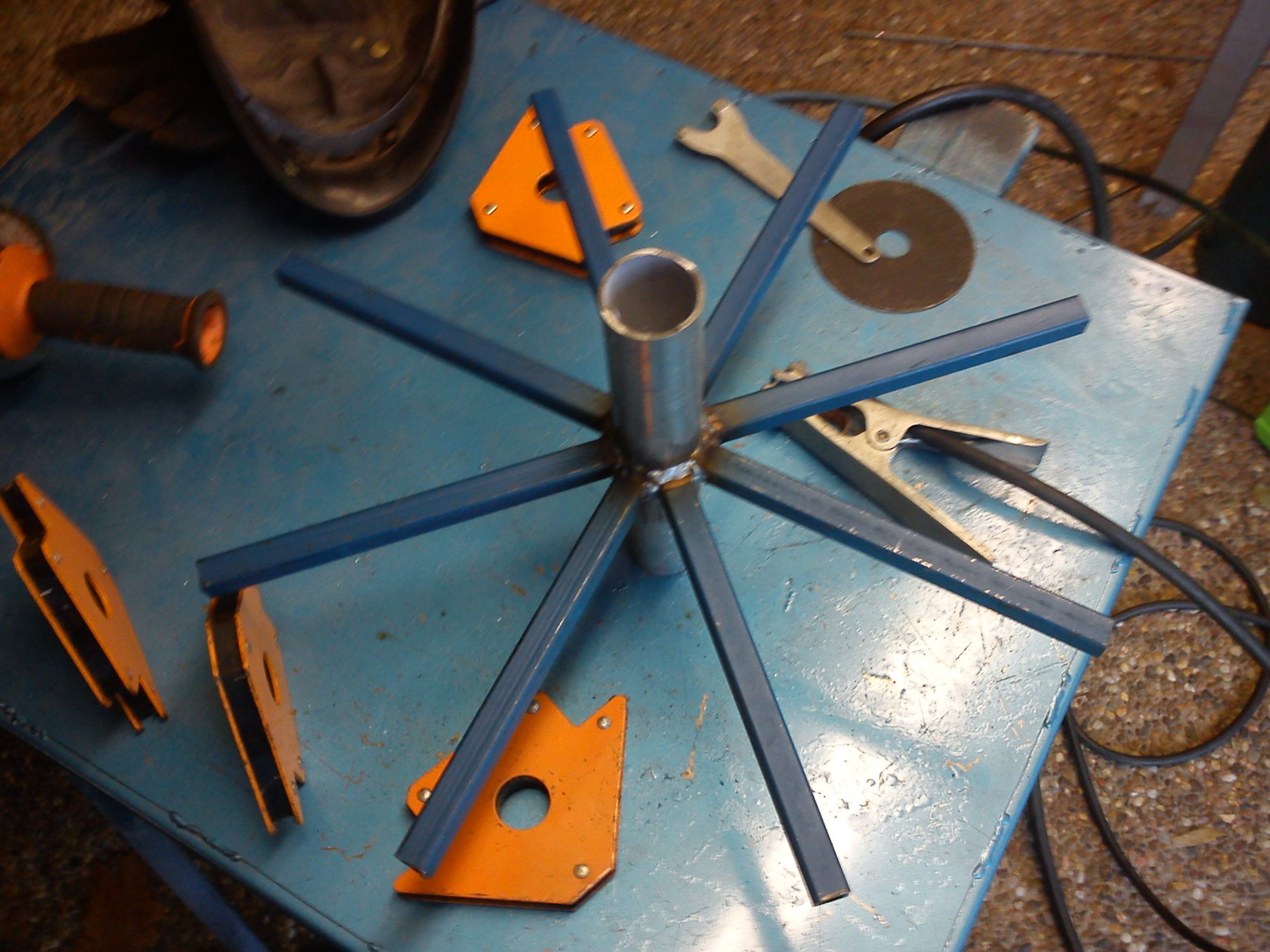 Making Wide Bike Wheel Hubs and Joining Them to Car Rims! : 6 Steps ...