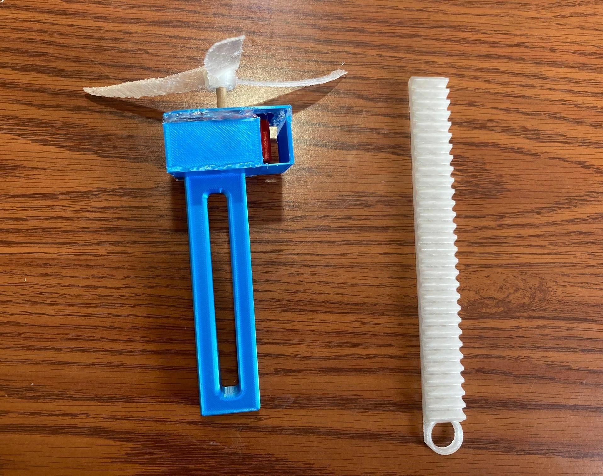 3D Printed Spinning Gear Propeller : 3 Steps (with Pictures ...