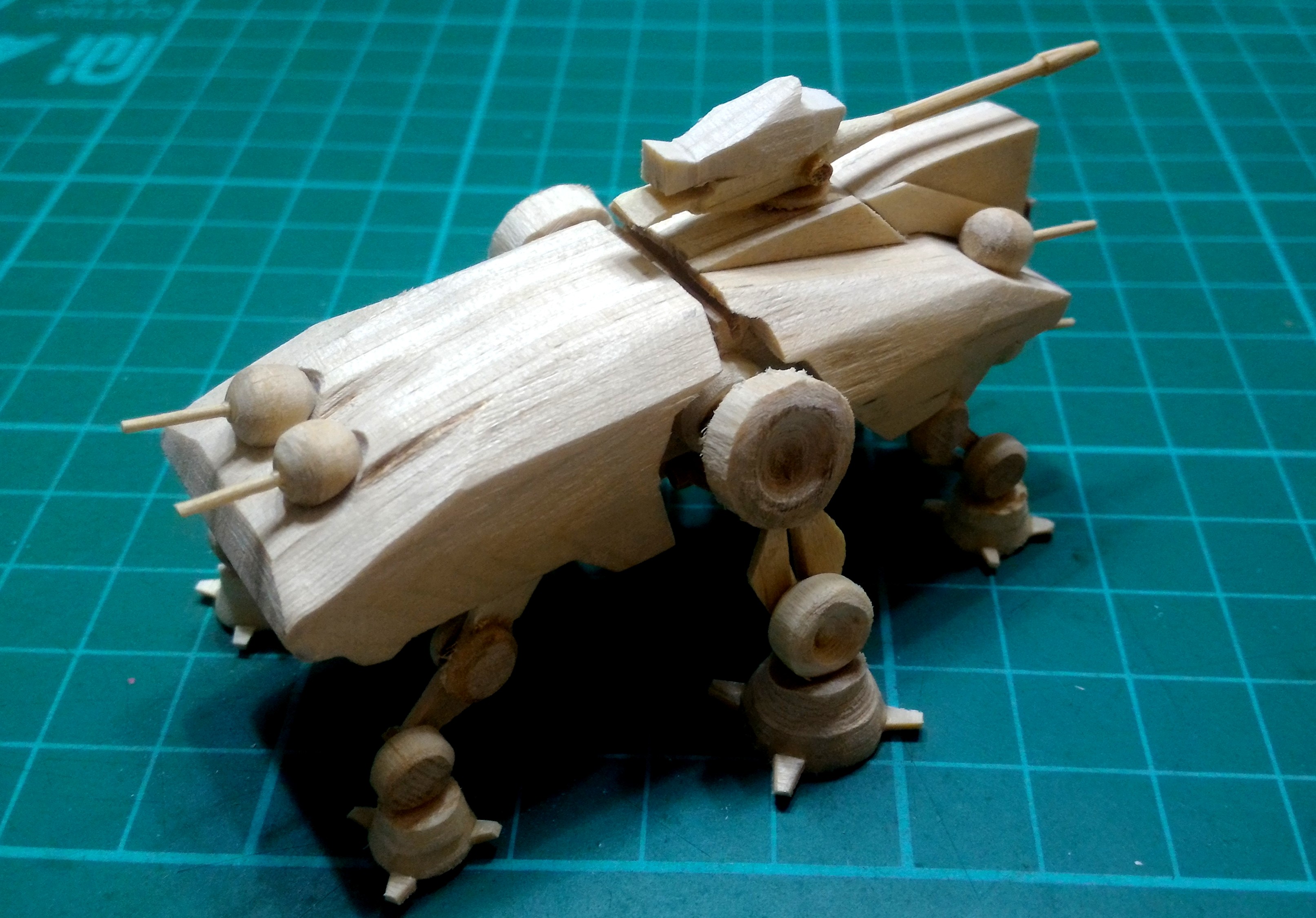 (And Still Another Not So) Mini AT-TE Popsicle Stick Model : 6 Steps ...