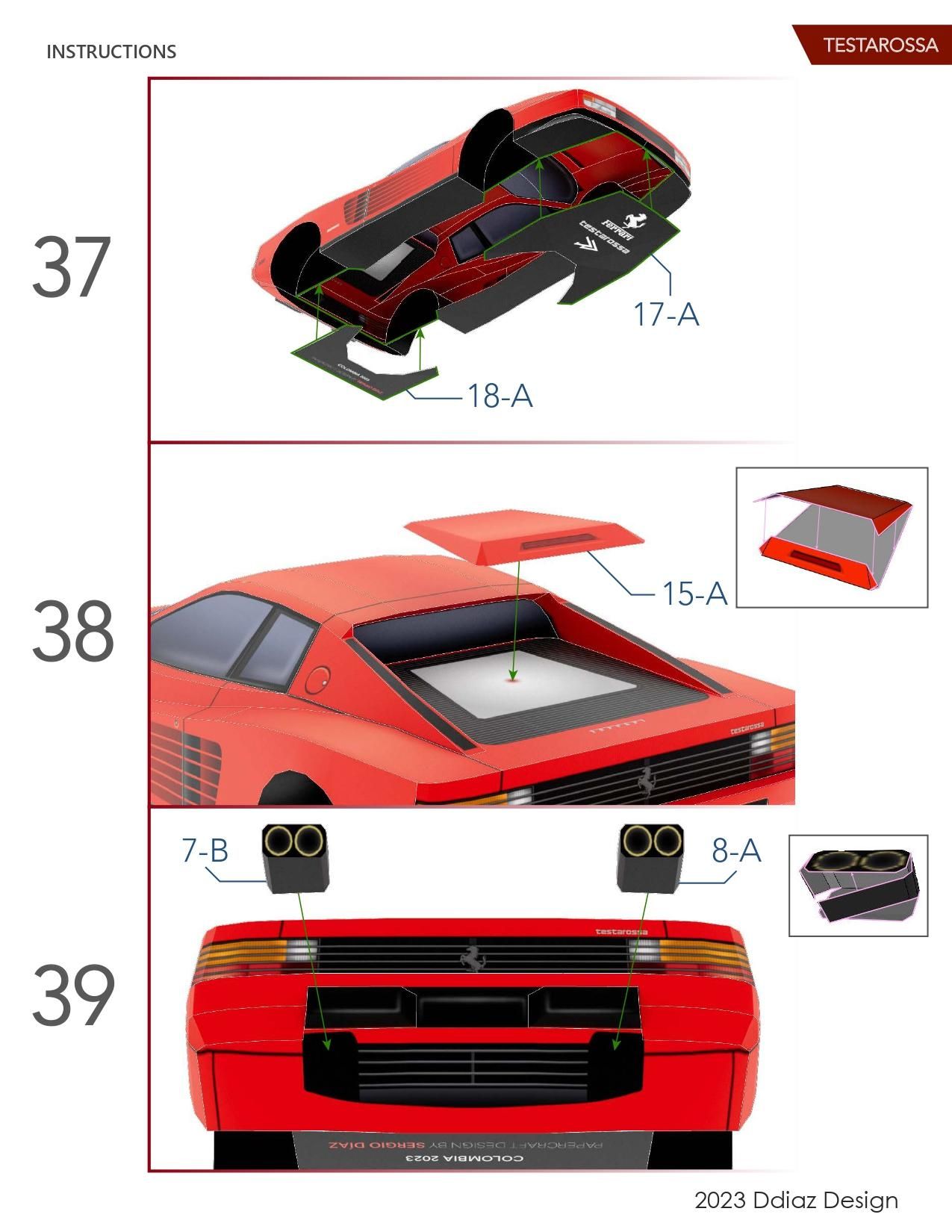 Ferrari Testarossa DIY Paper-Craft - Instructables