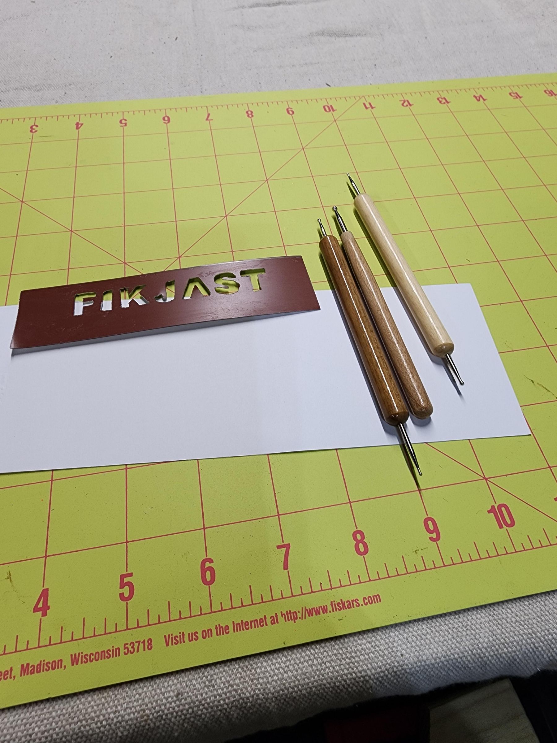 Letter Embossing Plates - Metal & Plastic : 8 Steps (with Pictures ...