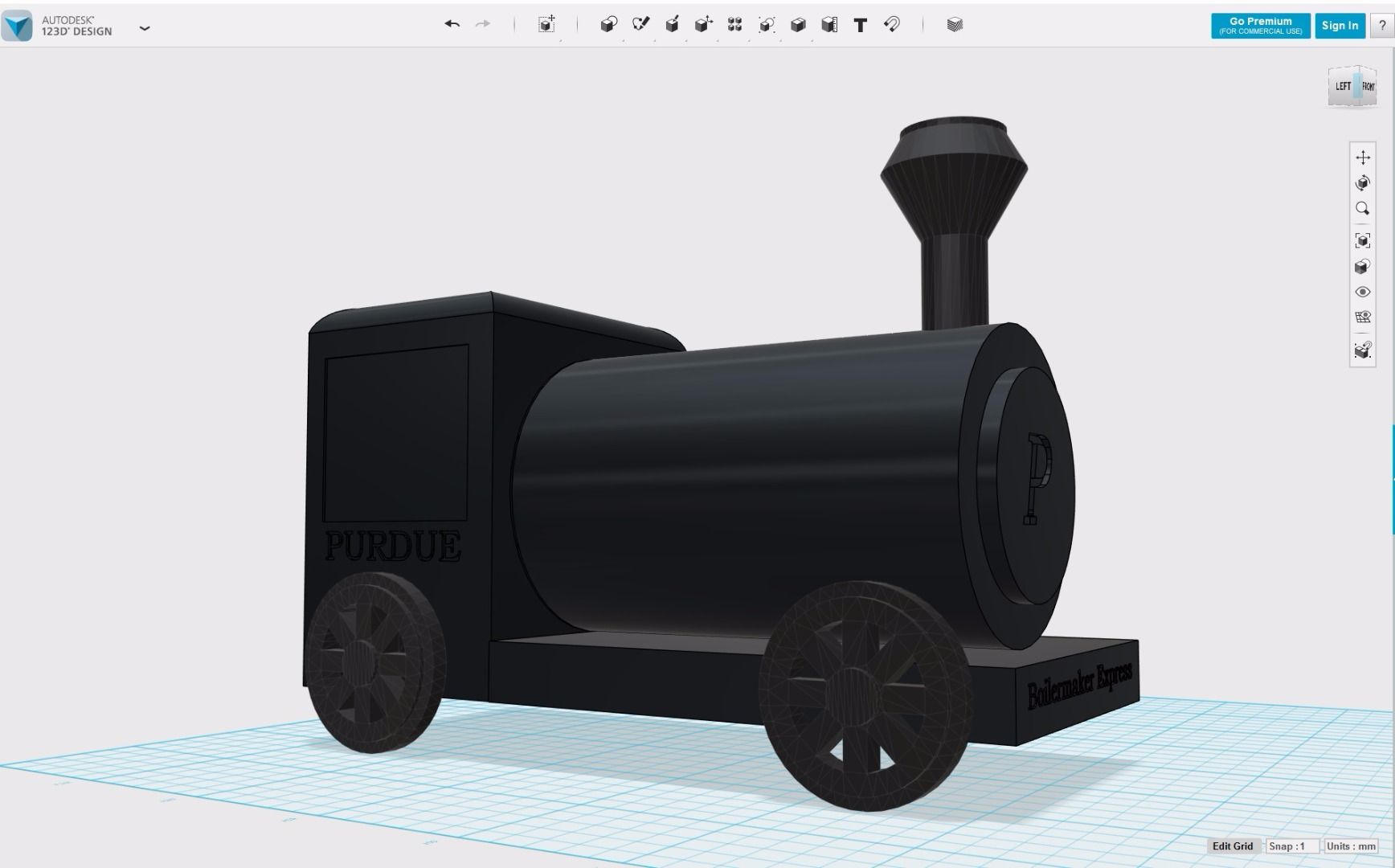 3D-Printed Purdue Boilermaker Express Commemorative Water Bottle : 10 ...