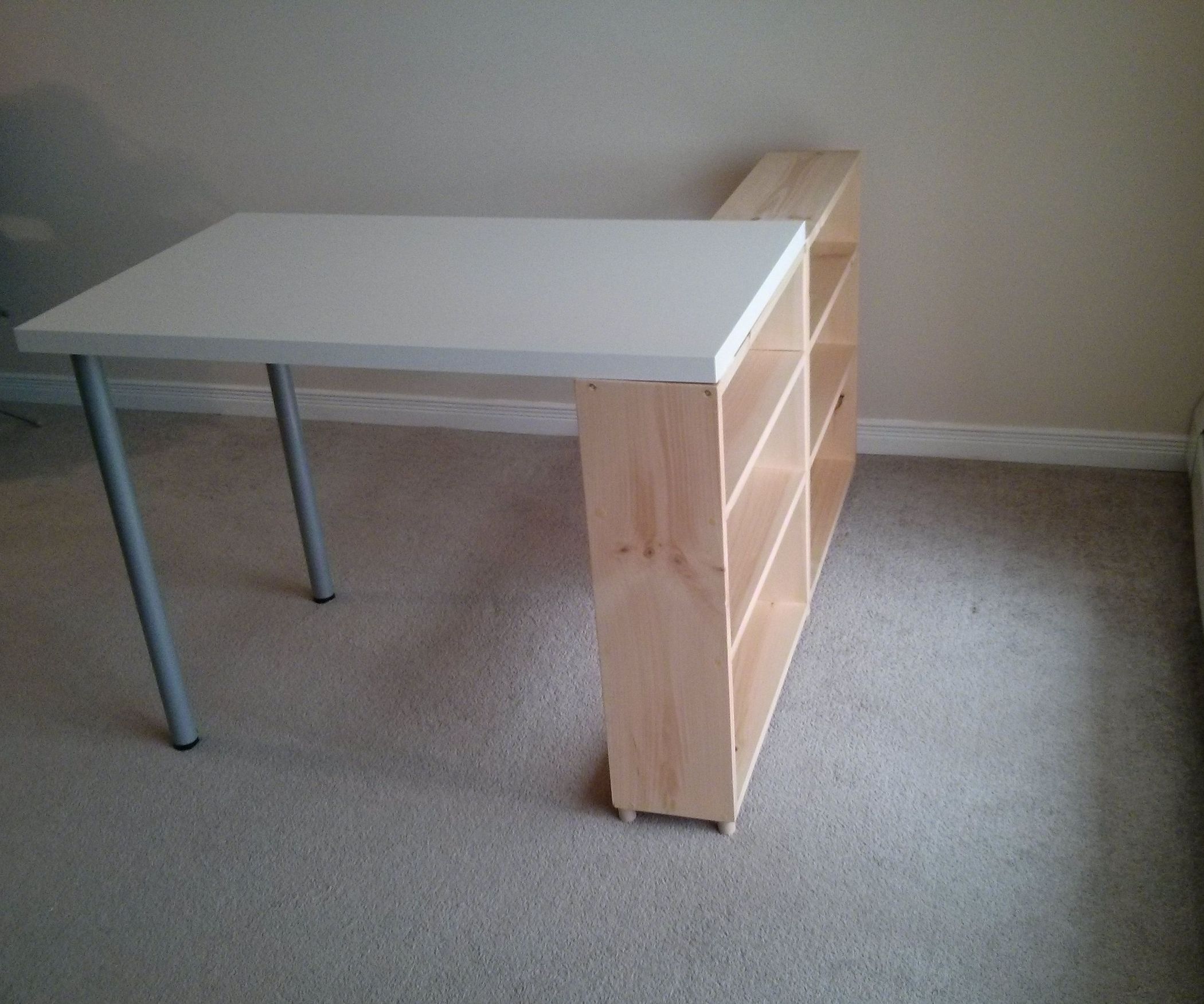 IKEA Table With Under-shelf Storage : 3 Steps - Instructables