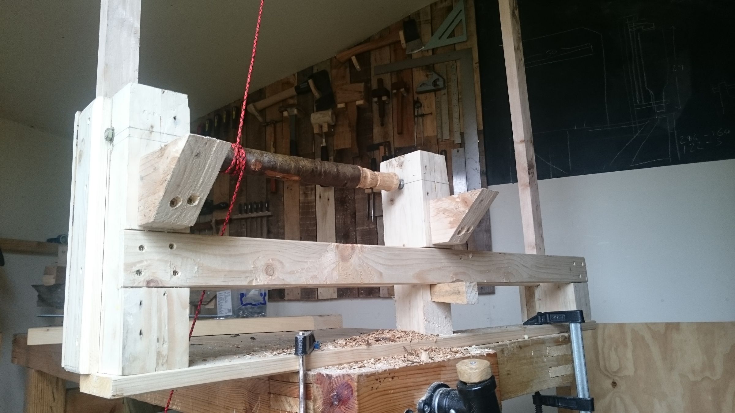 Portable Benchtop Spring Pole Lathe : 7 Steps (with Pictures ...