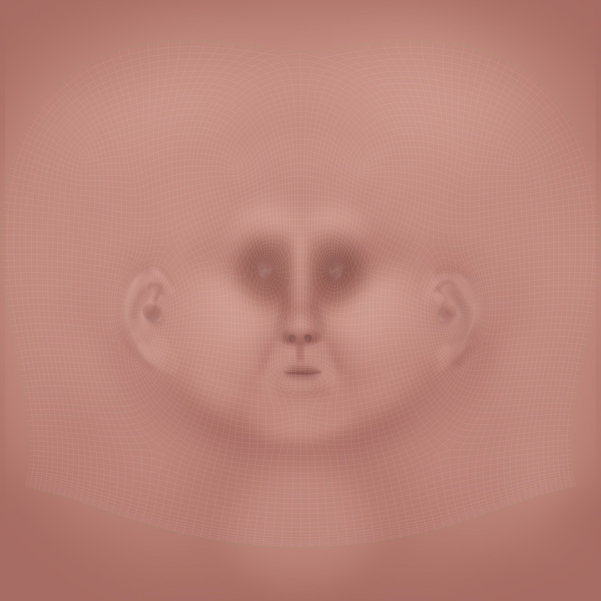 Face Skin Texture Map