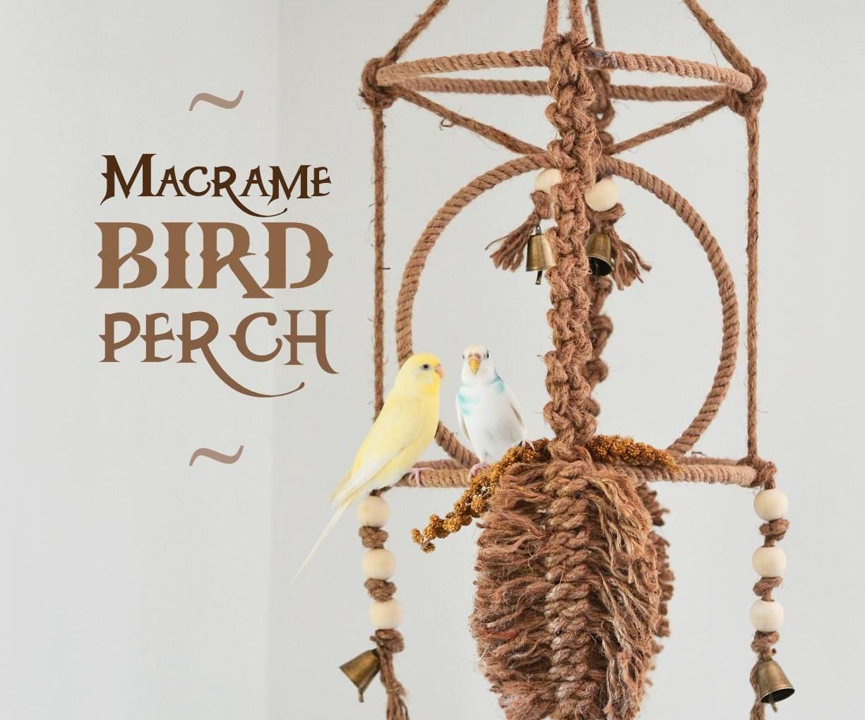 Macrame Bird Perch : 11 Steps (with Pictures) - Instructables