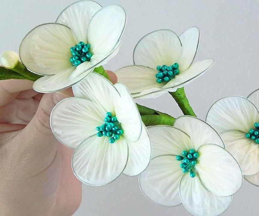 DIY Recycled Plastic Flowers - Easy Plastic Bag Crafts : 5 Steps (with ...