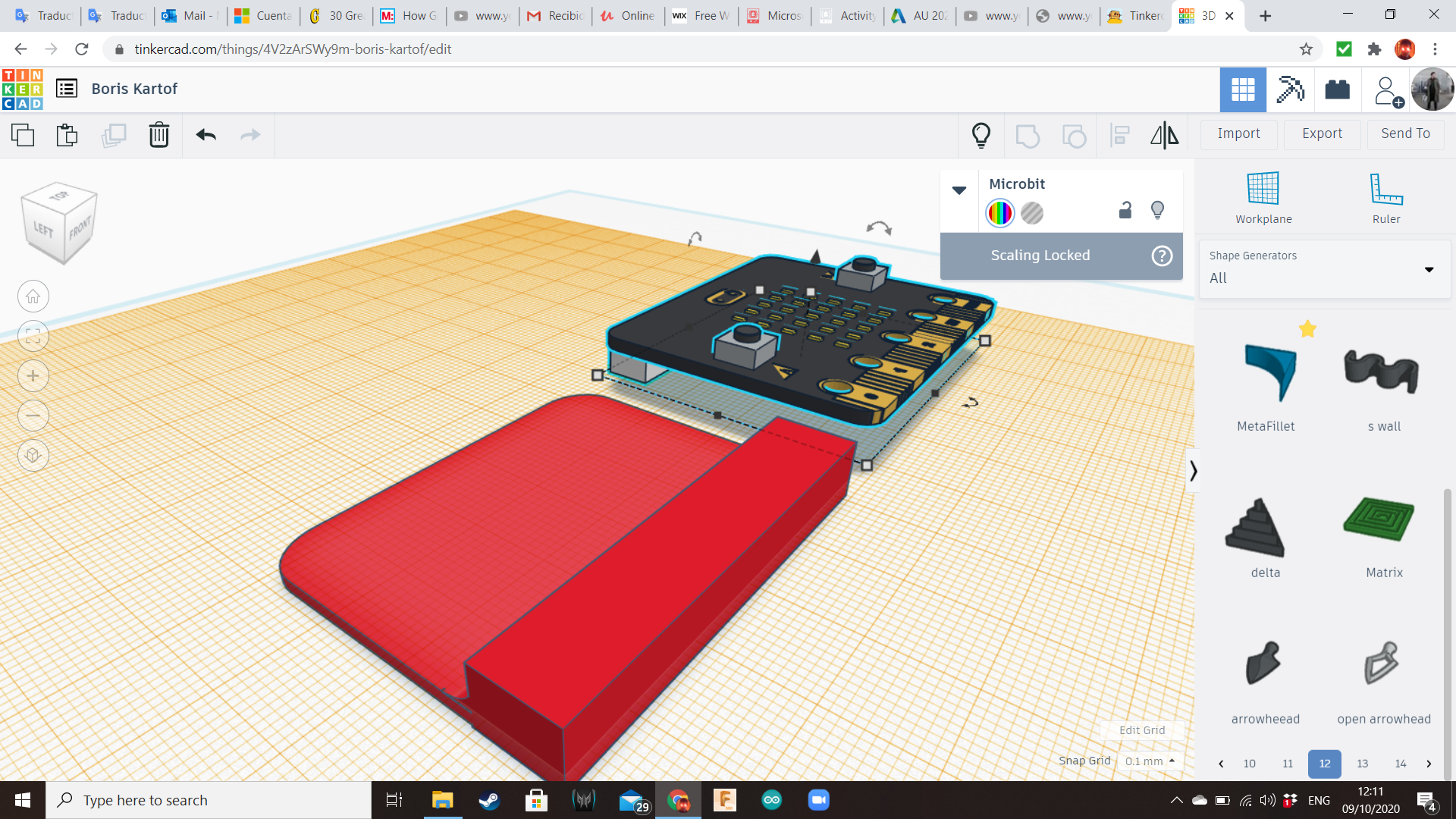 Tinkercad + Micro:bit Robotics for School: "I Love Kartof" Robot! : 17 Steps (with Pictures ...