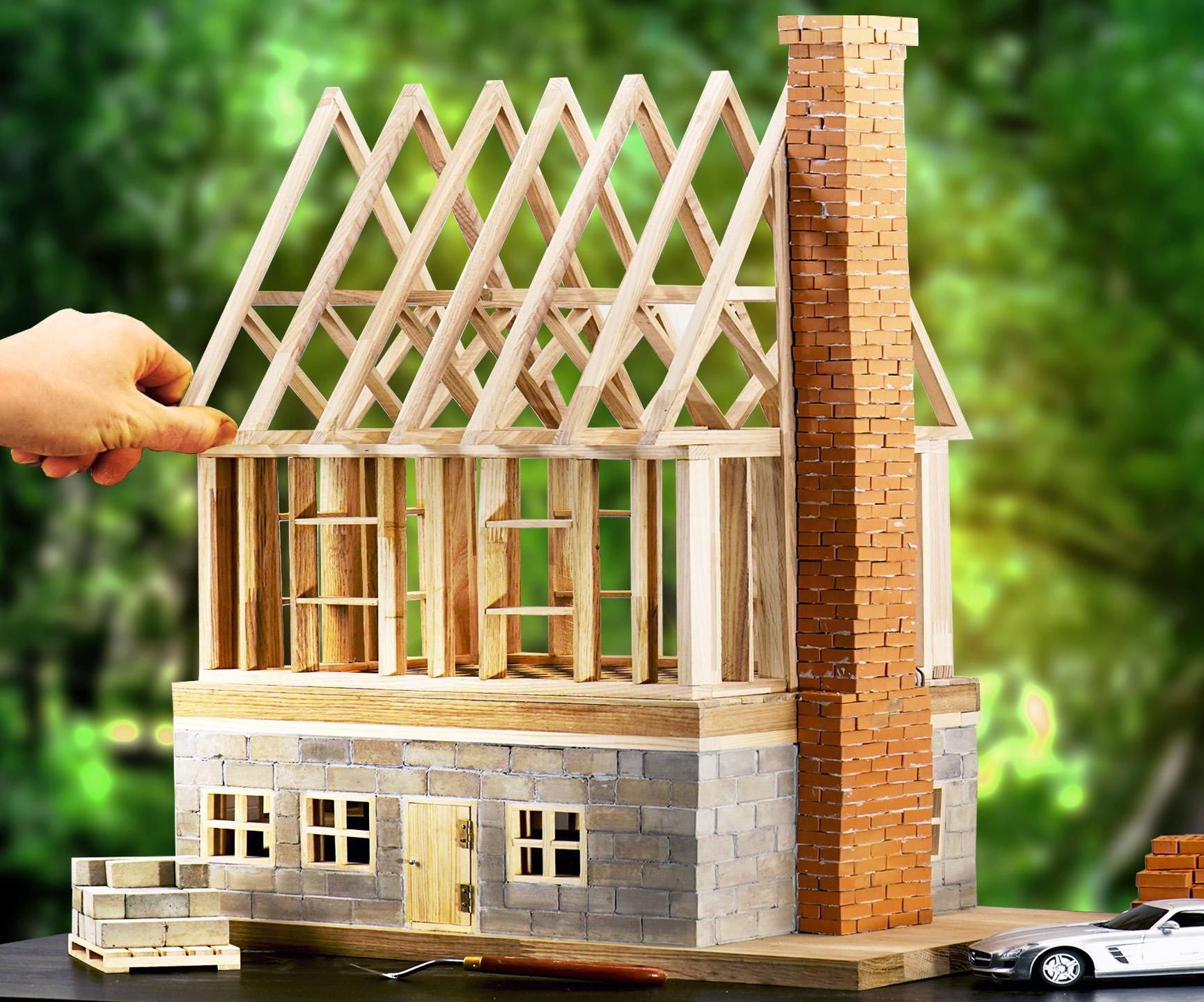 I Made Miniature Fachwerk Mansion : 24 Steps (with Pictures ...